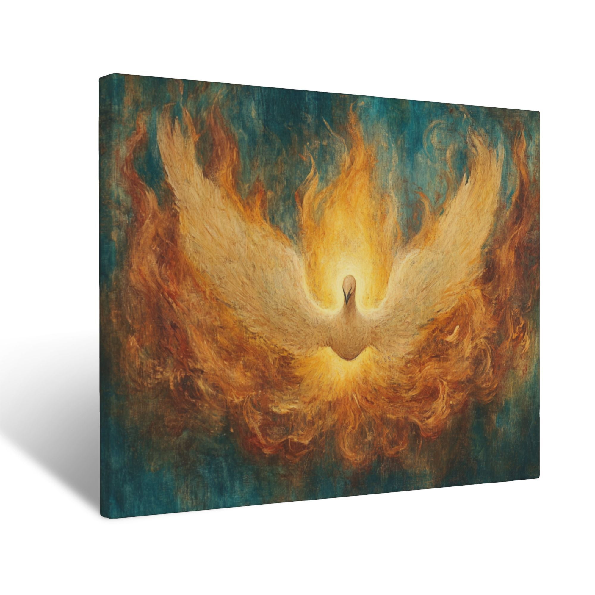 CozyNet Depiction Of The Holy Spirit Glowing As A Dove Surrounded By ...