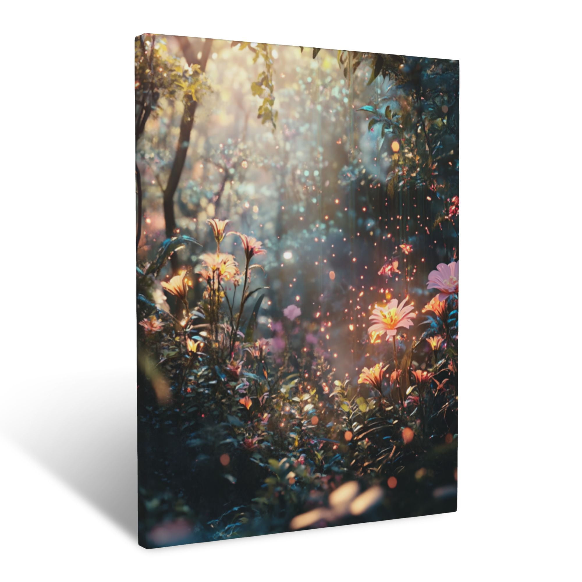 CozyNet Dreamlike Forest Filled With Glowing Flowers And Sparkling Dew ...