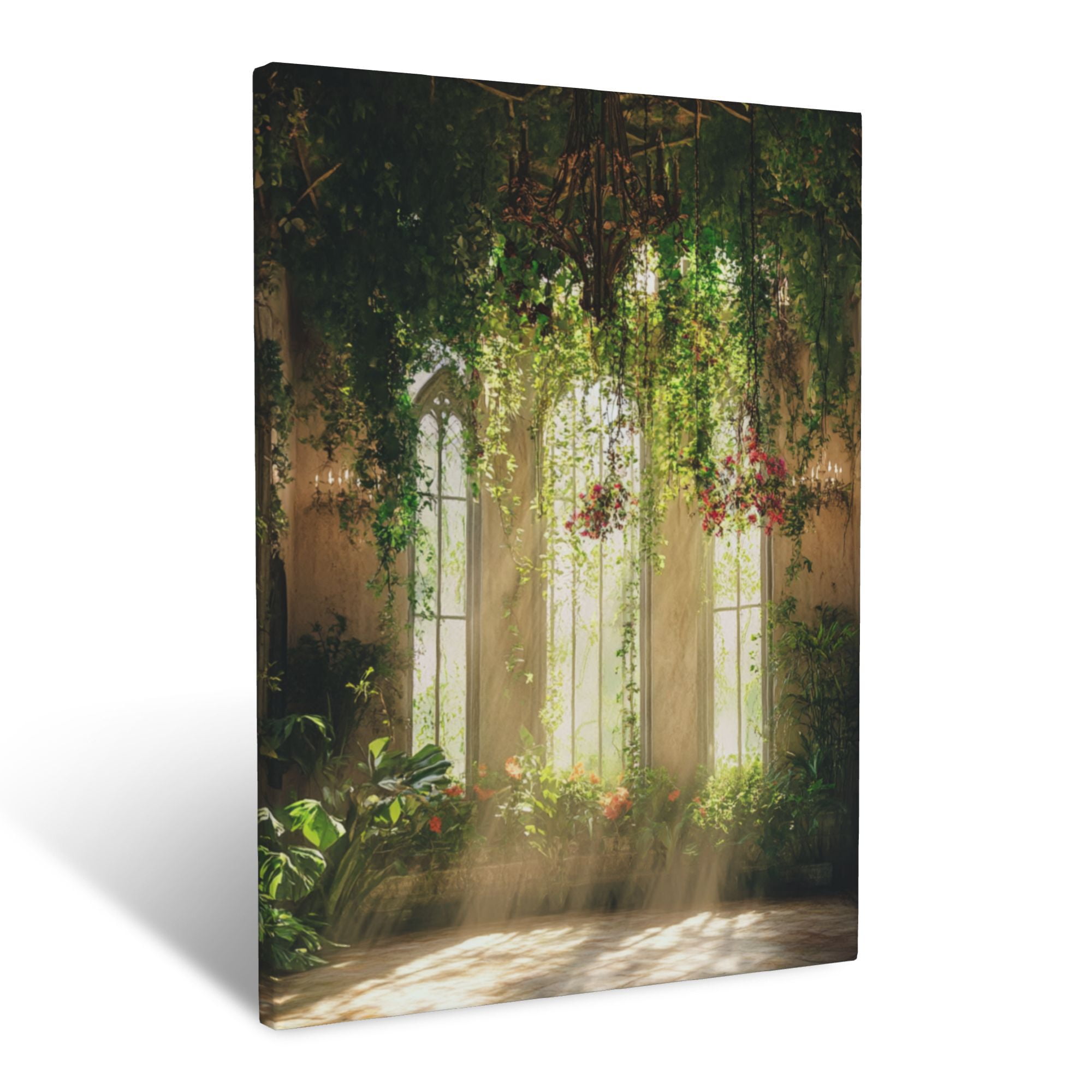 CozyNet Ethereal Botanical Sanctuary With Cascading Hanging Vines Wall ...