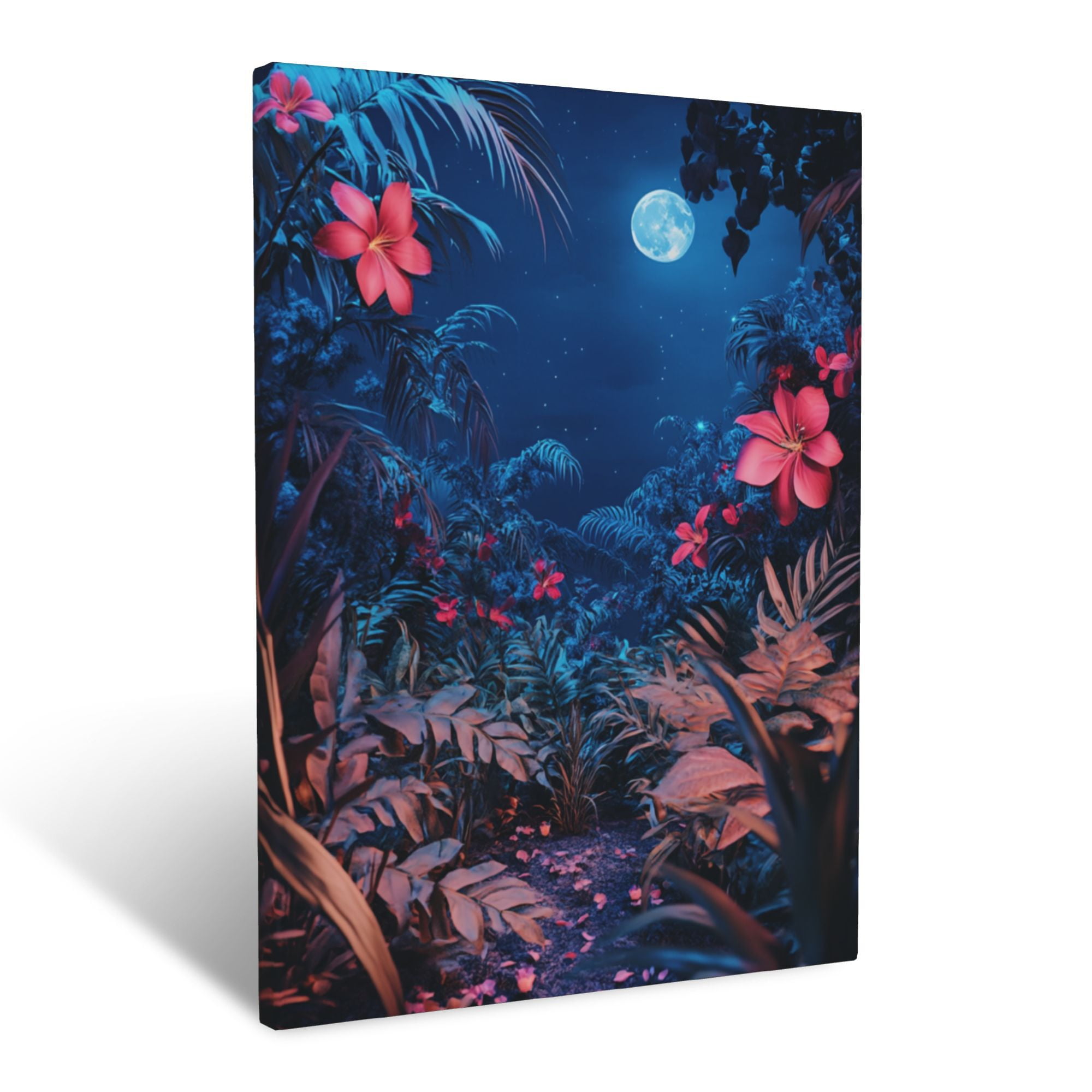 CozyNet Ethereal Moonlit Scene With Glowing Flowers & Gently ...