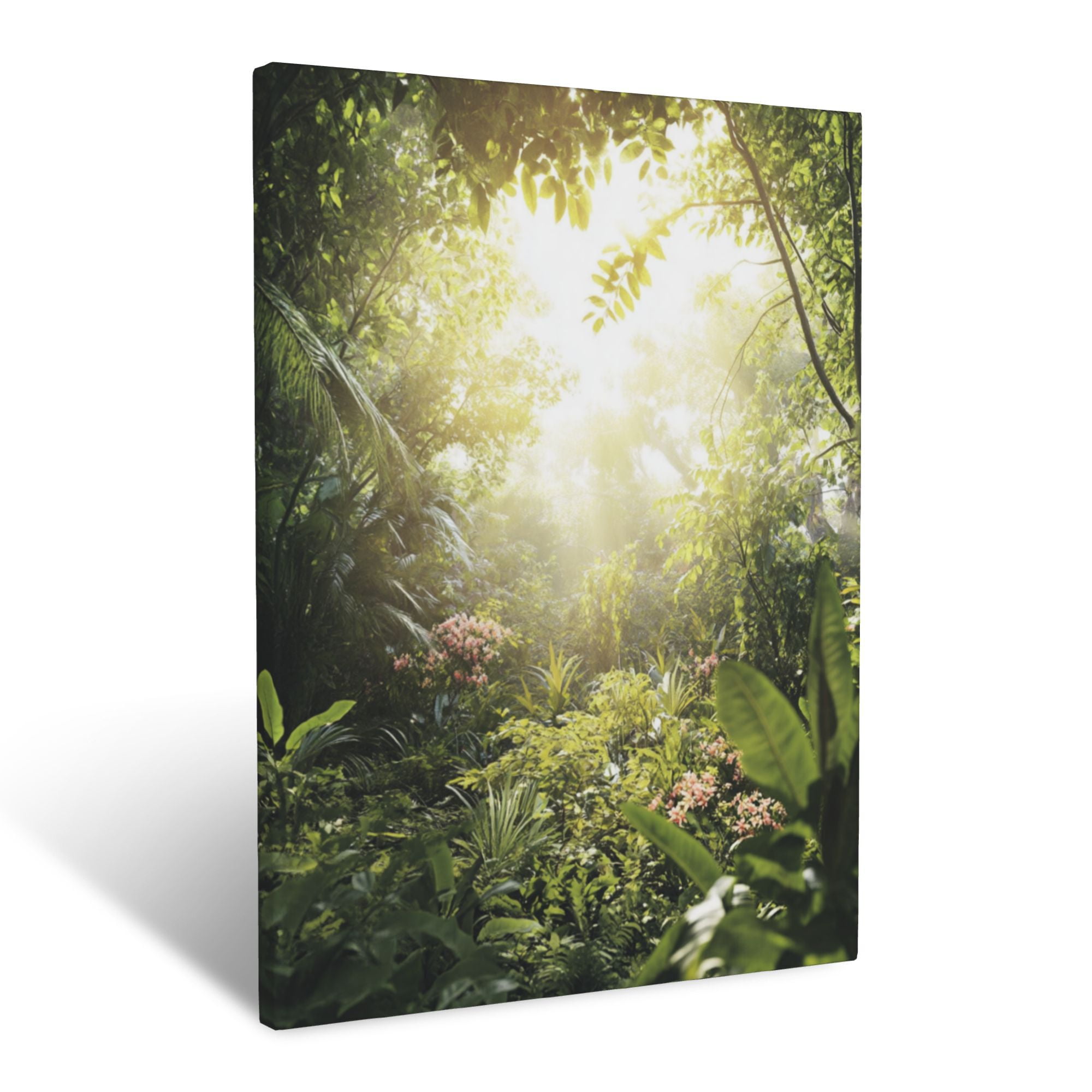 CozyNet Forest Canopy Glowing Under Filtered Sunlight With Blooming ...