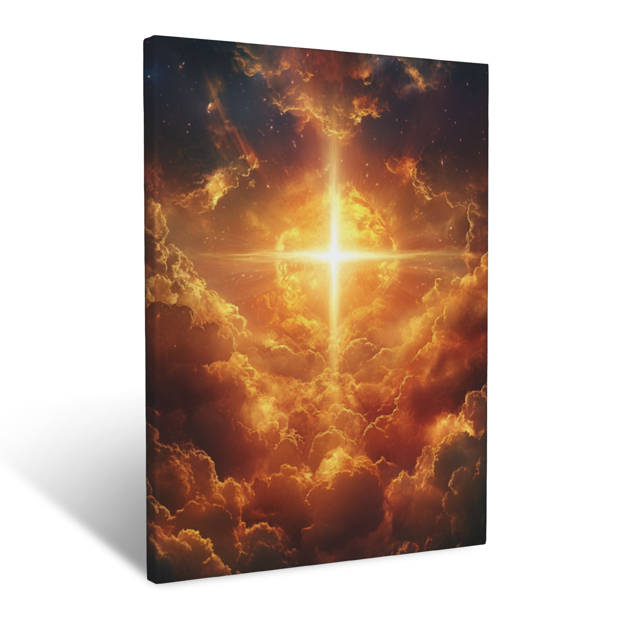 CozyNet Glorious Heavens Opening With A Glowing Cross At The Center ...
