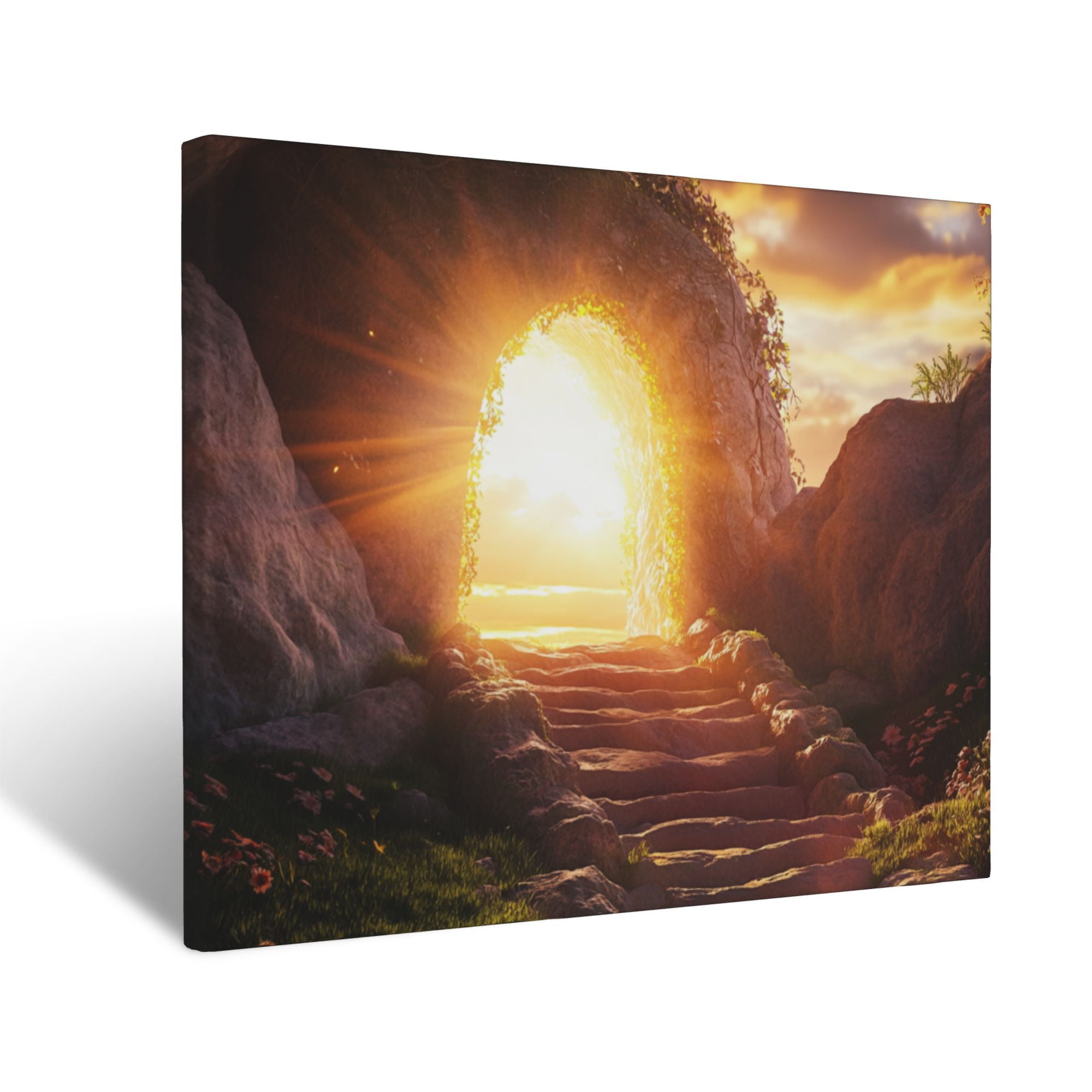 CozyNet Glorious Resurrection Scene, With An Empty Tomb & Radiant Light ...