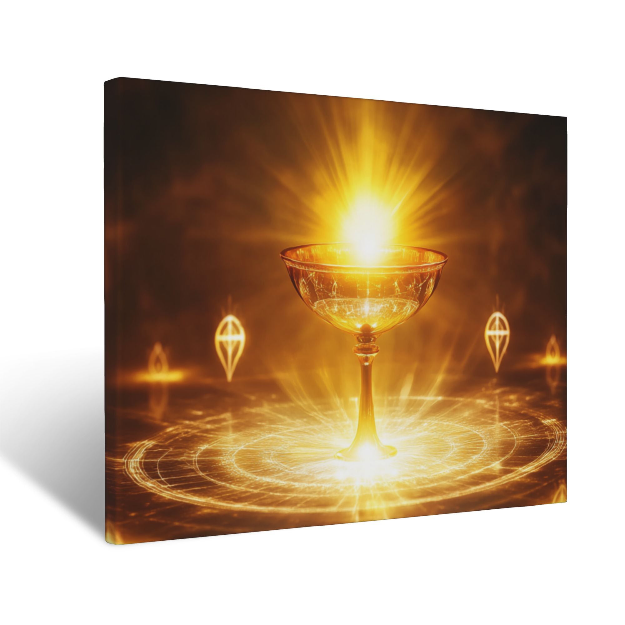 CozyNet Glowing Chalice Of Communion, Surrounded By Radiant Symbols Of ...