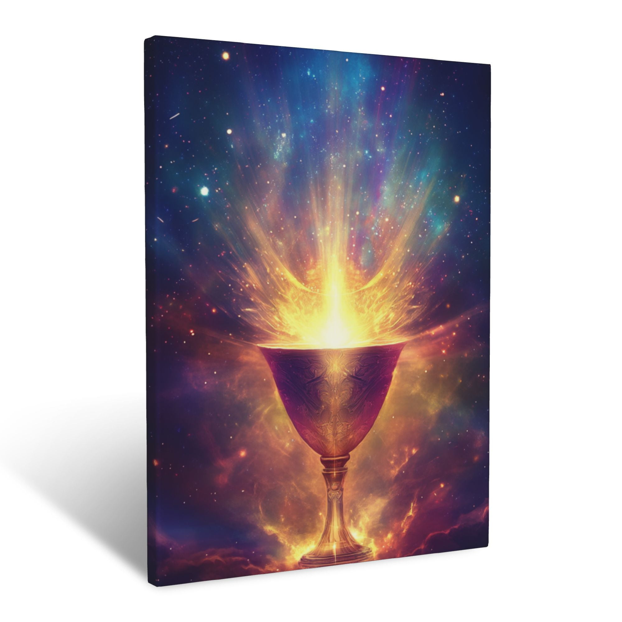CozyNet Glowing Chalice Overflowing With Light, Soft Celestial ...