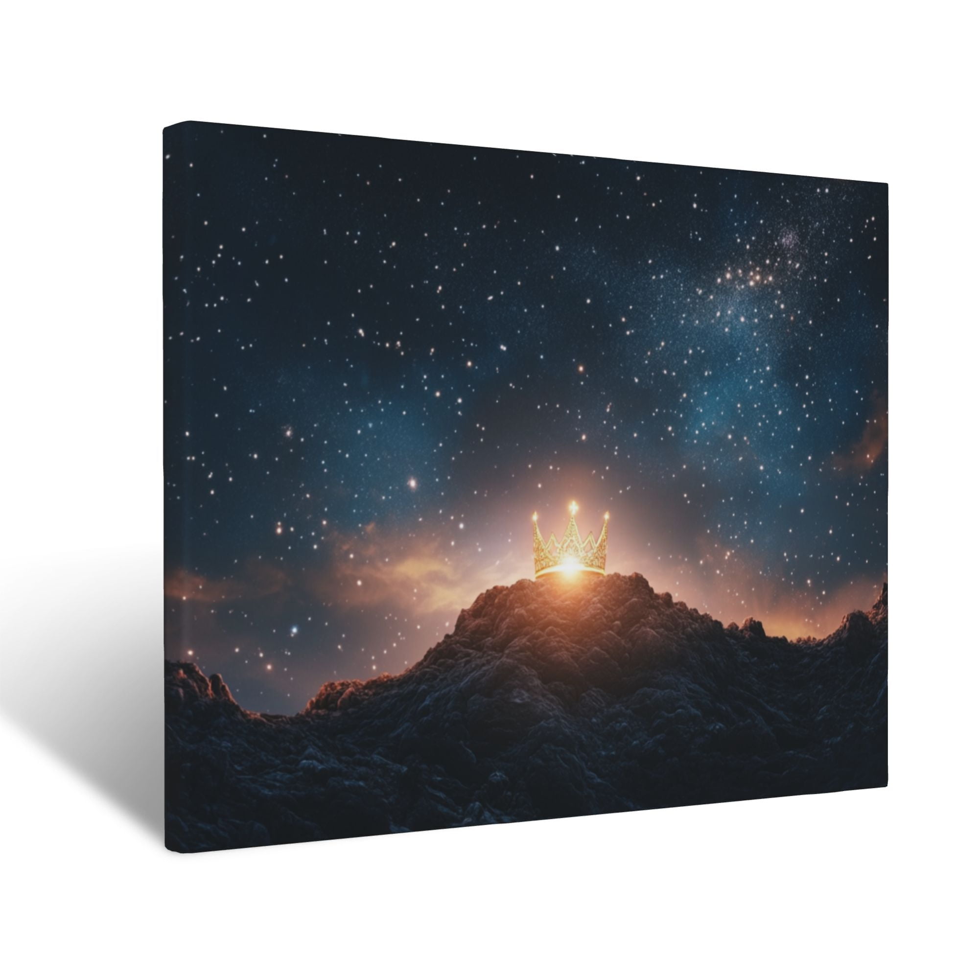 CozyNet Glowing Crown Glowing On A Radiant Hillside Under Starlight ...