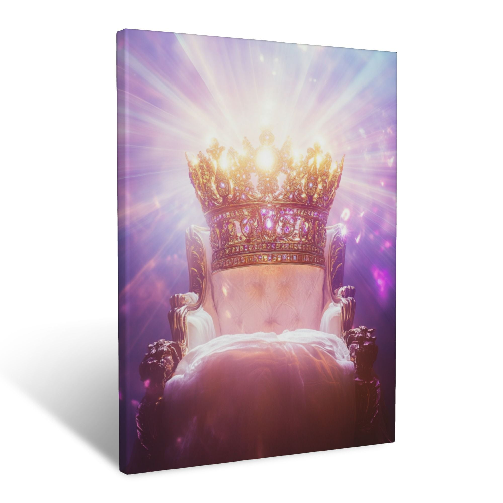 CozyNet A Glowing Crown Placed On A Radiant Throne Sacred Divine ...