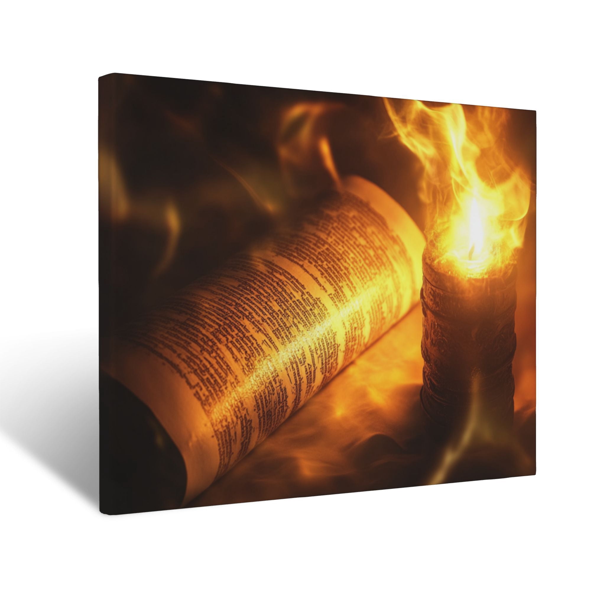 CozyNet Glowing Flame Glowing Softly Beside A Radiant Scroll Of ...
