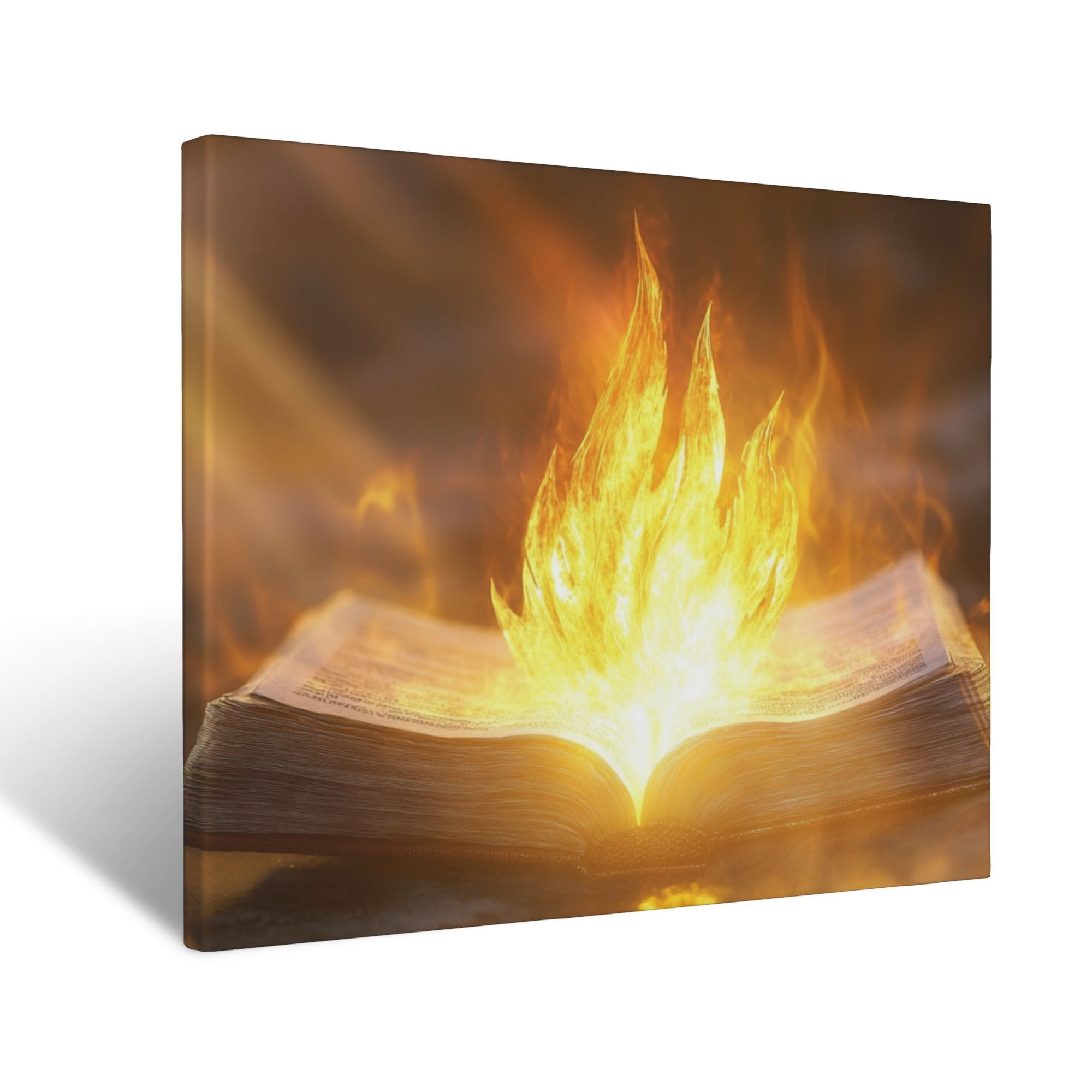 CozyNet Glowing Flame Glowing Softly In Radiant Golden Twilight Beside ...