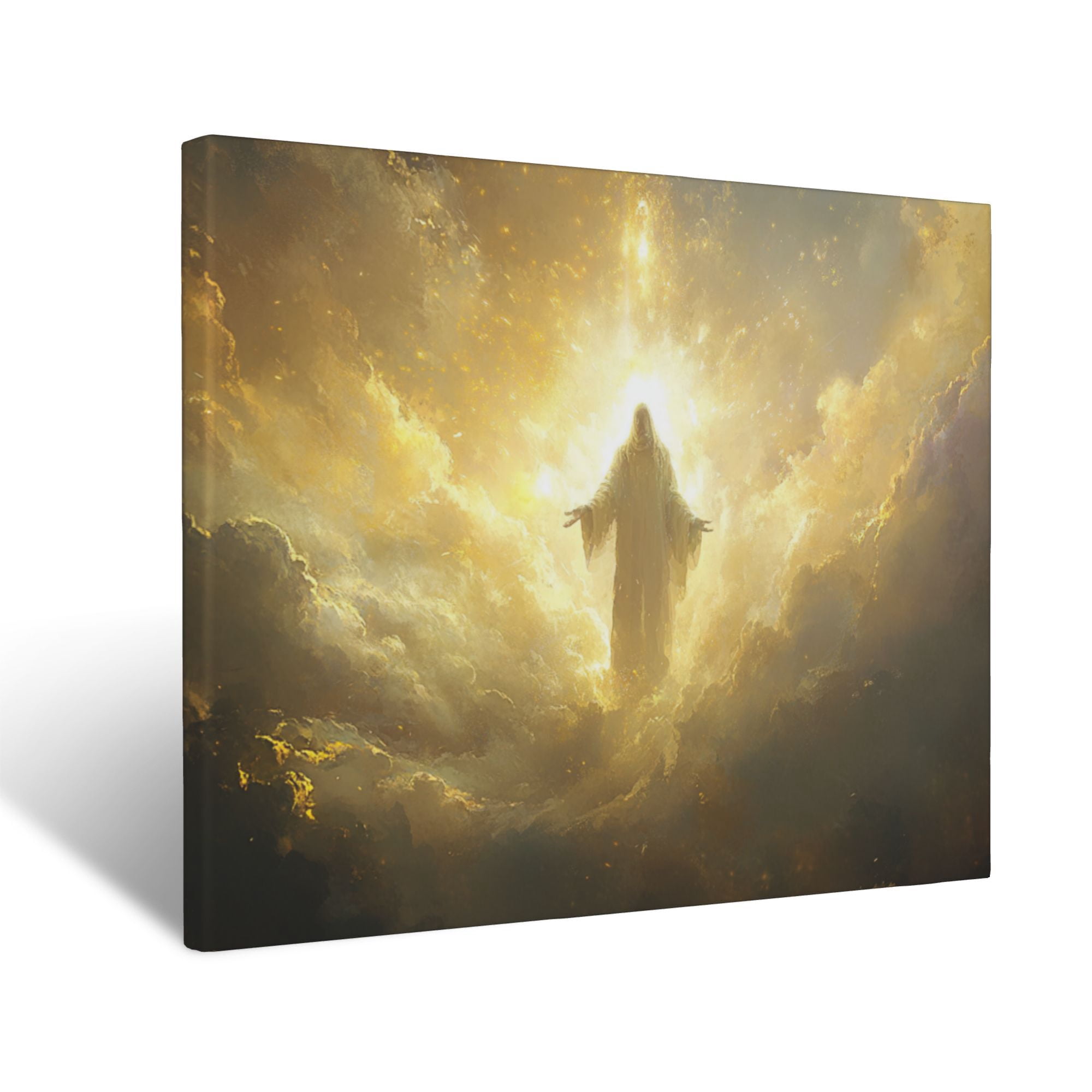 CozyNet Glowing Holy Spirit Descending Through Soft Clouds, Spreading ...