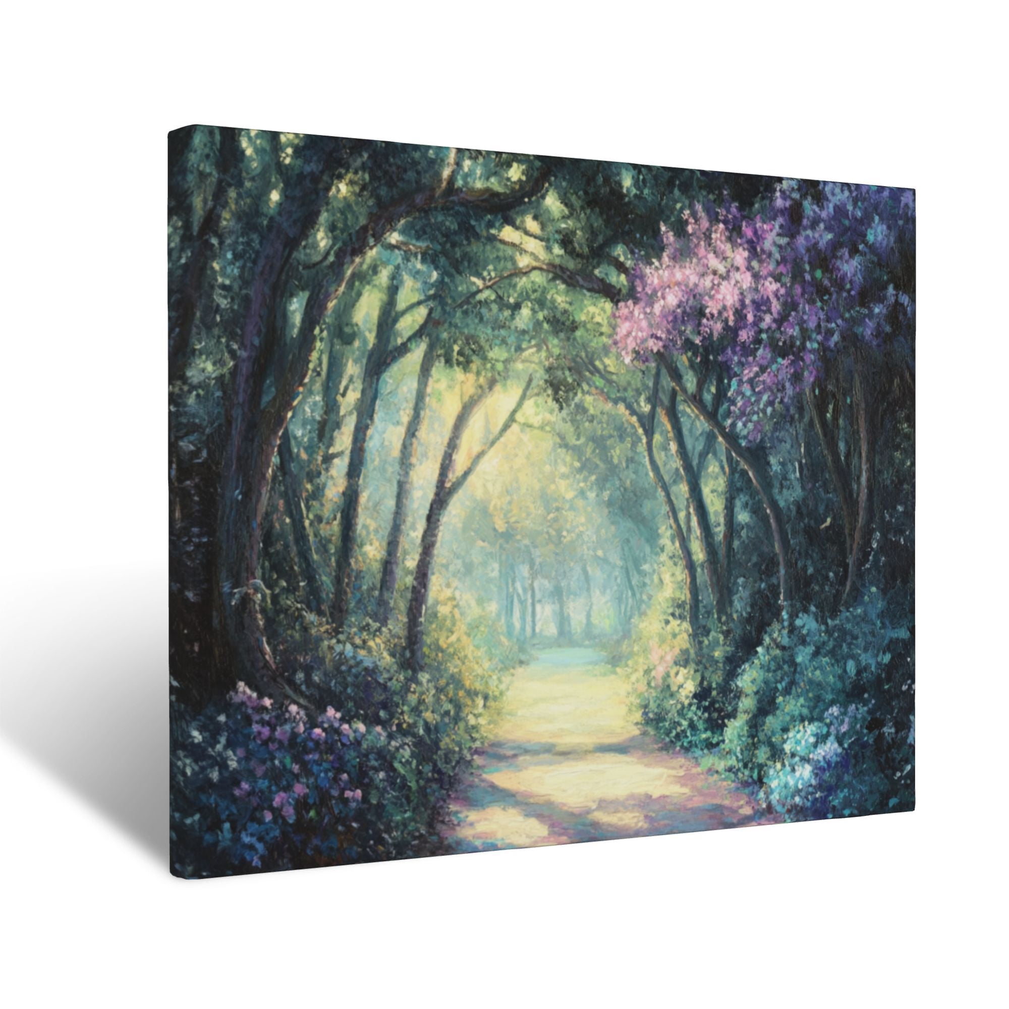 CozyNet Glowing Radiant Light Breaking Through A Forest Canopy Over A ...