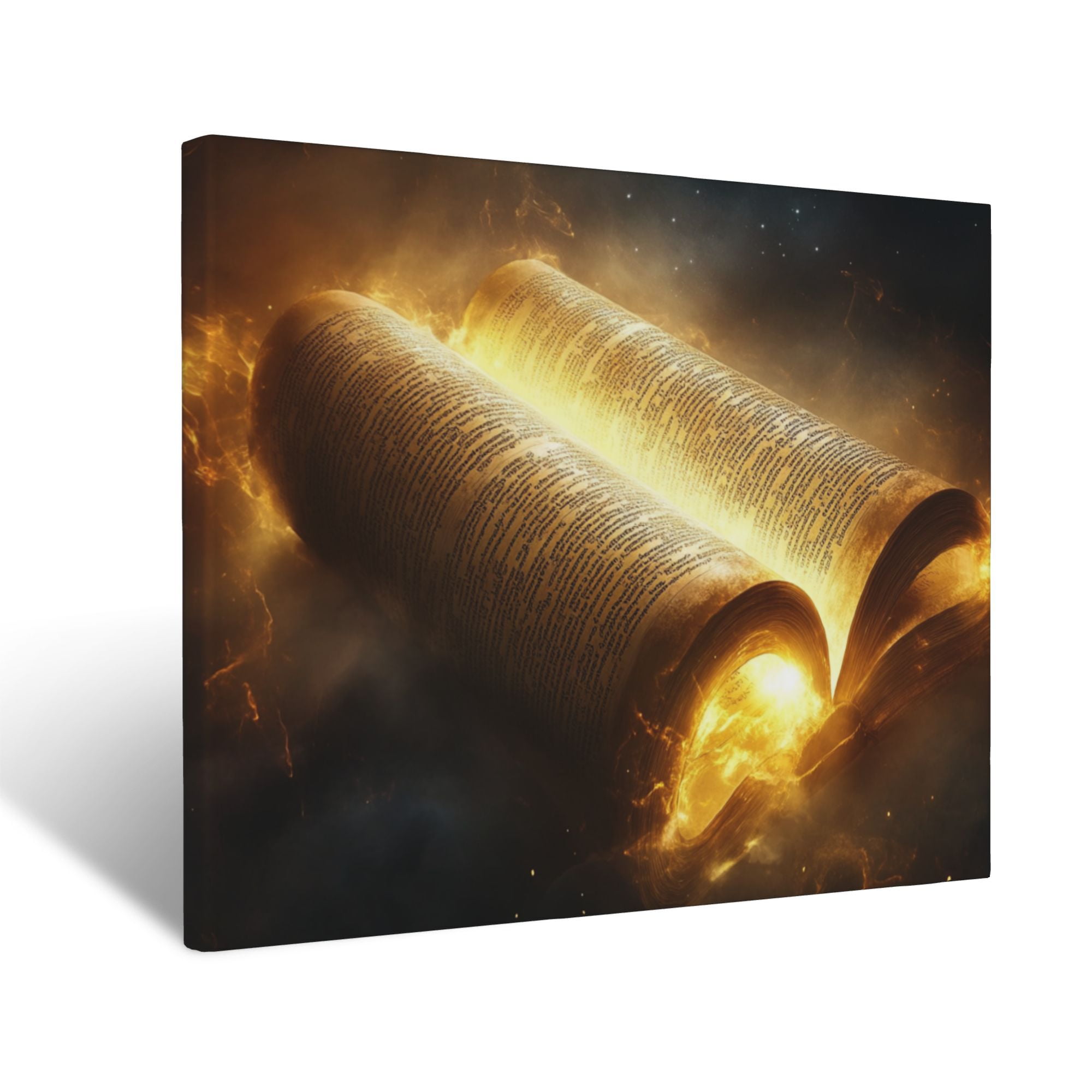 CozyNet Glowing Scroll Opening With Words Of Faith, Surrounded By ...