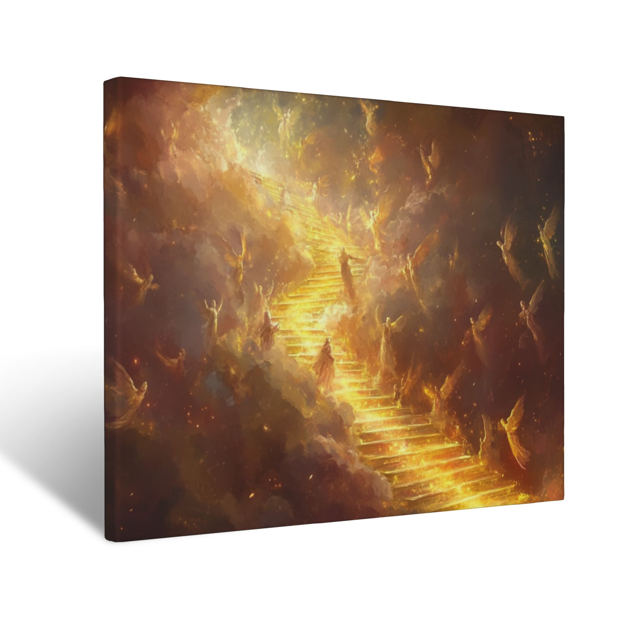 CozyNet Glowing Staircase Leading To The Heavens, Surrounded By Angels ...