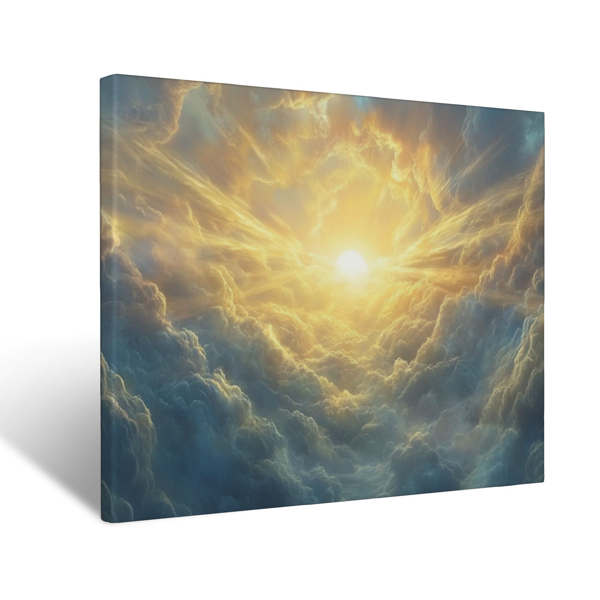 CozyNet Glowing Sun Breaking Through Storm Clouds Radiant Light ...