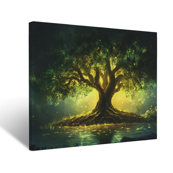 CozyNet Glowing Tree Of Life Planted By Still Waters, Its Branches ...