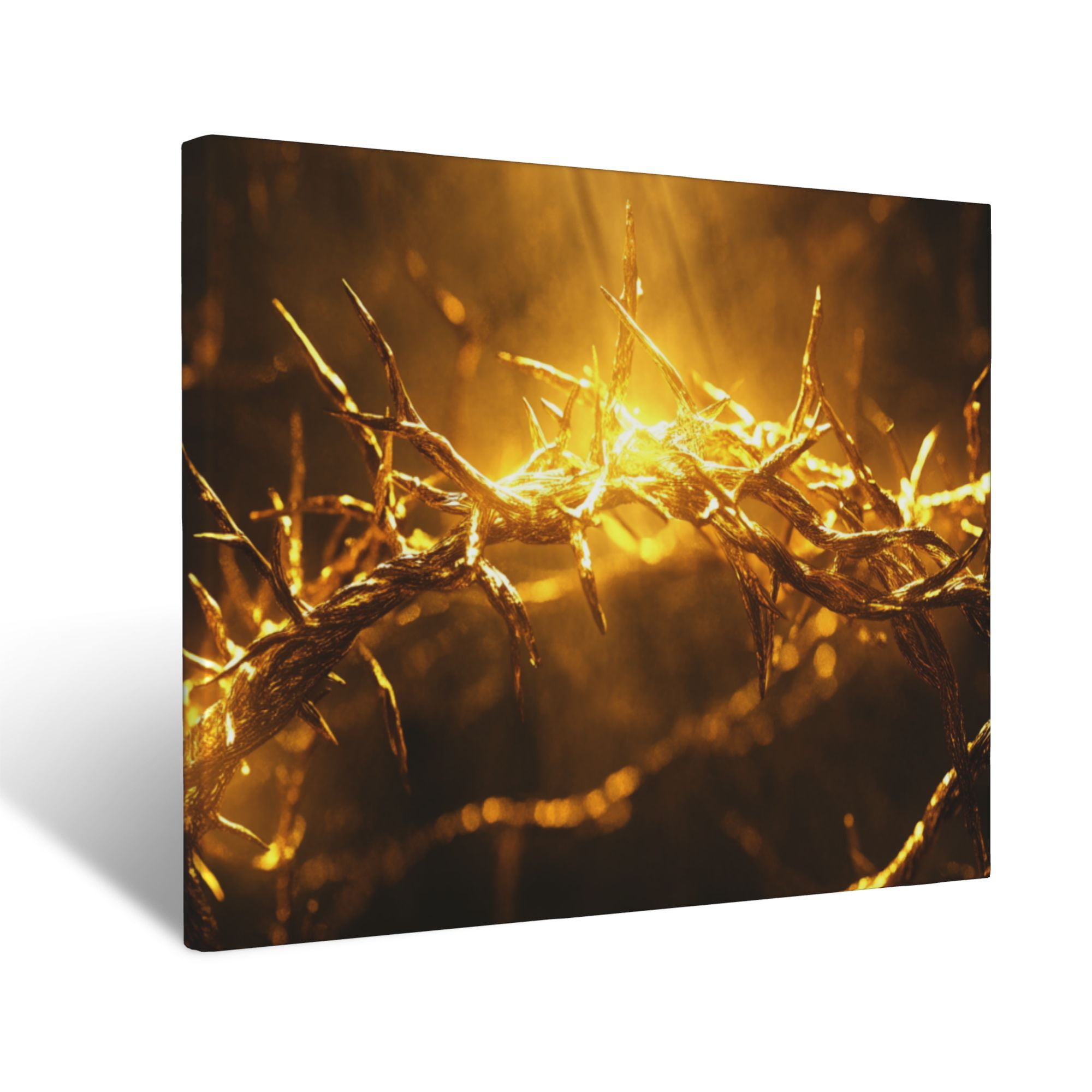CozyNet Golden Crown Of Thorns Glowing And Radiating Divine Serenity ...