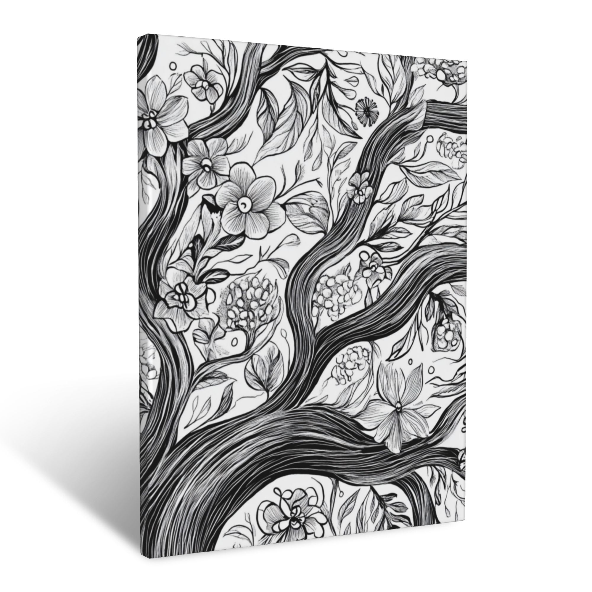 CozyNet Hand Drawn Pattern Of Repeating Florals, Herbs & Foliage In ...