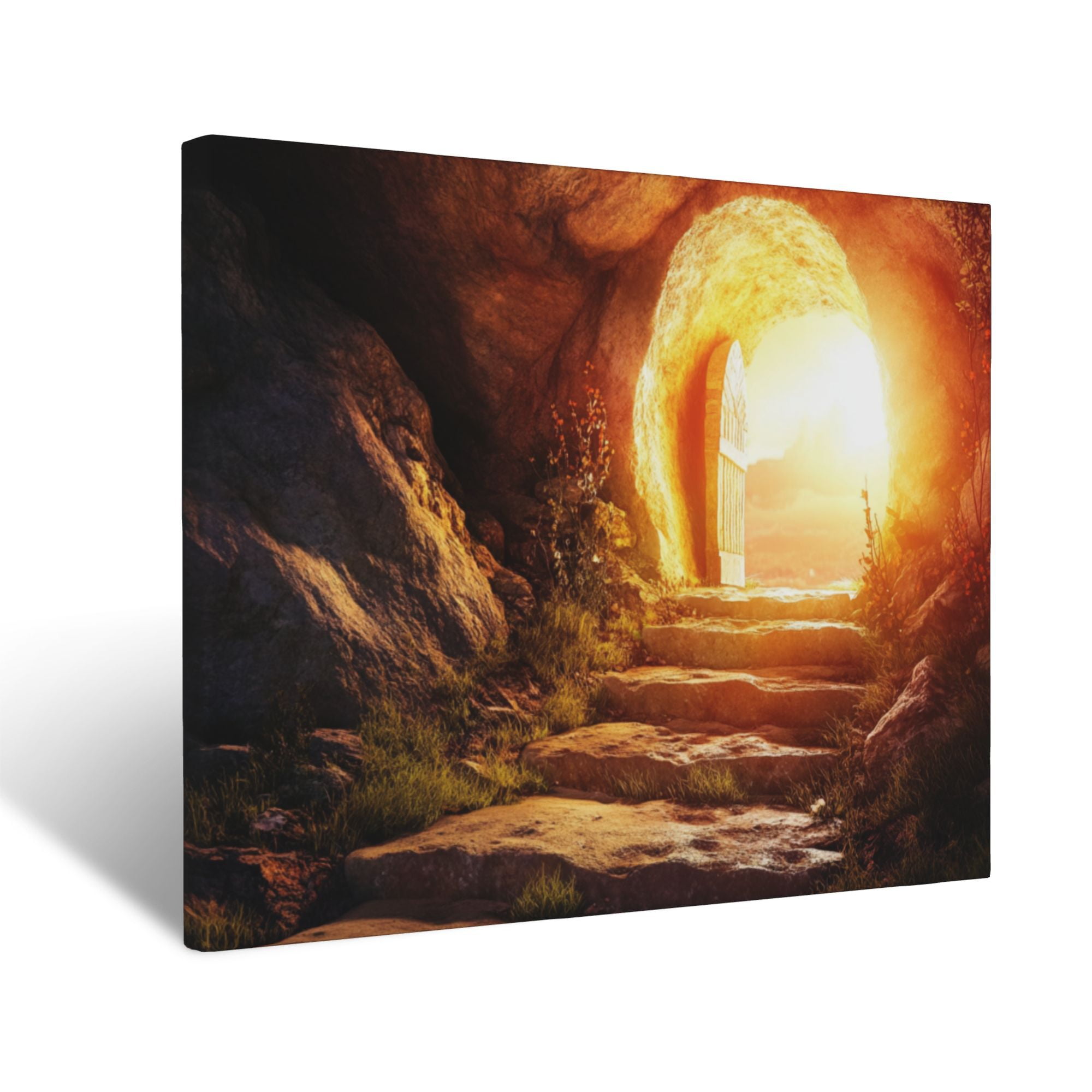 CozyNet Heavenly Glow Over An Open Tomb, Symbolizing Resurrection And ...