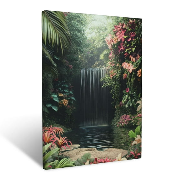 CozyNet Hidden Oasis Filled With Cascading Tropical Flowers, Flowing ...