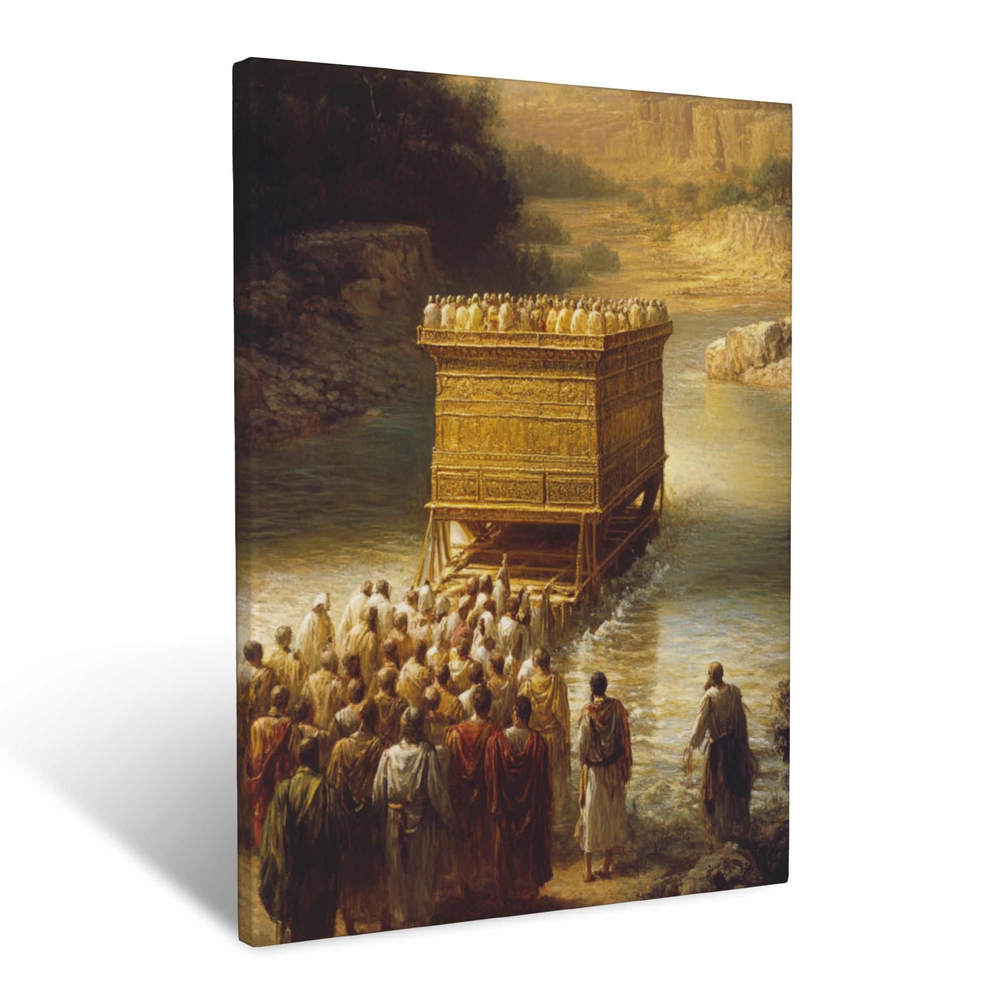 CozyNet The Holy Ark Being Carried By Priests Through The Parted Jordan ...