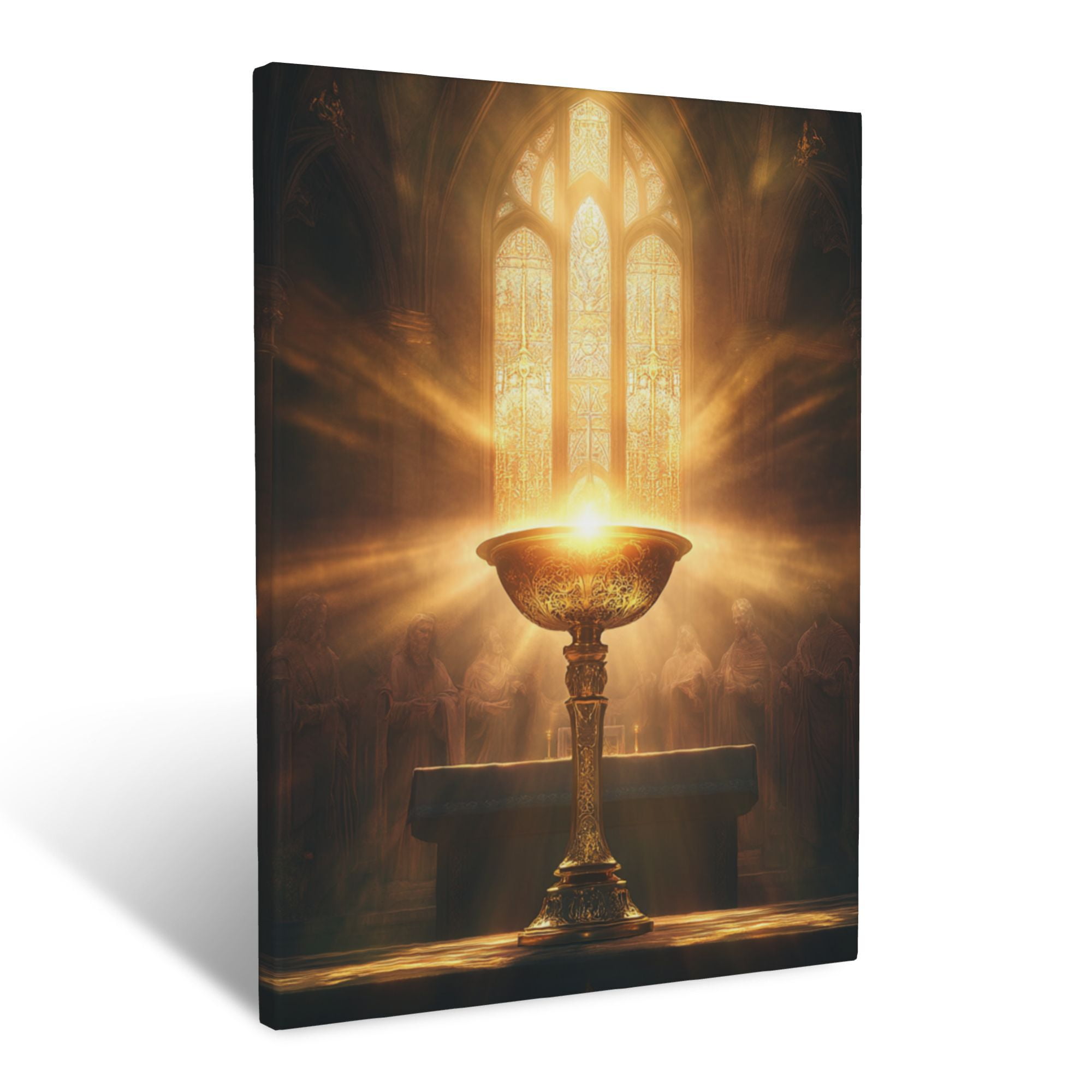 CozyNet Holy Chalice Glowing On Altar Surrounded By Radiant Light Of ...