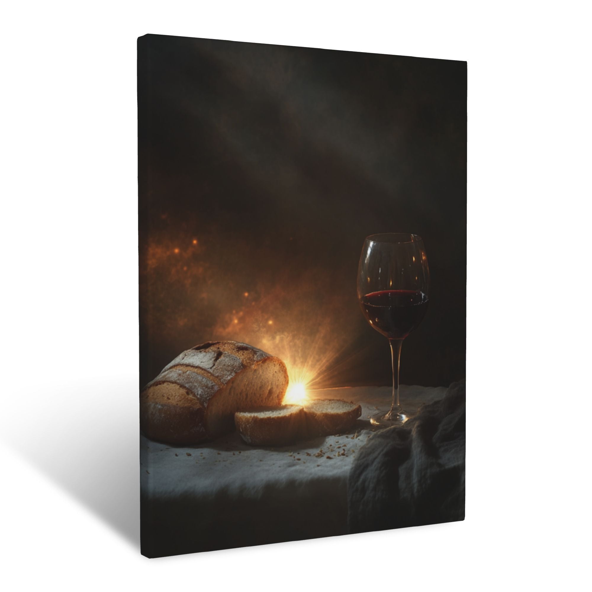 CozyNet Holy Communion Elements Bread & Wine Placed Reverently On A ...