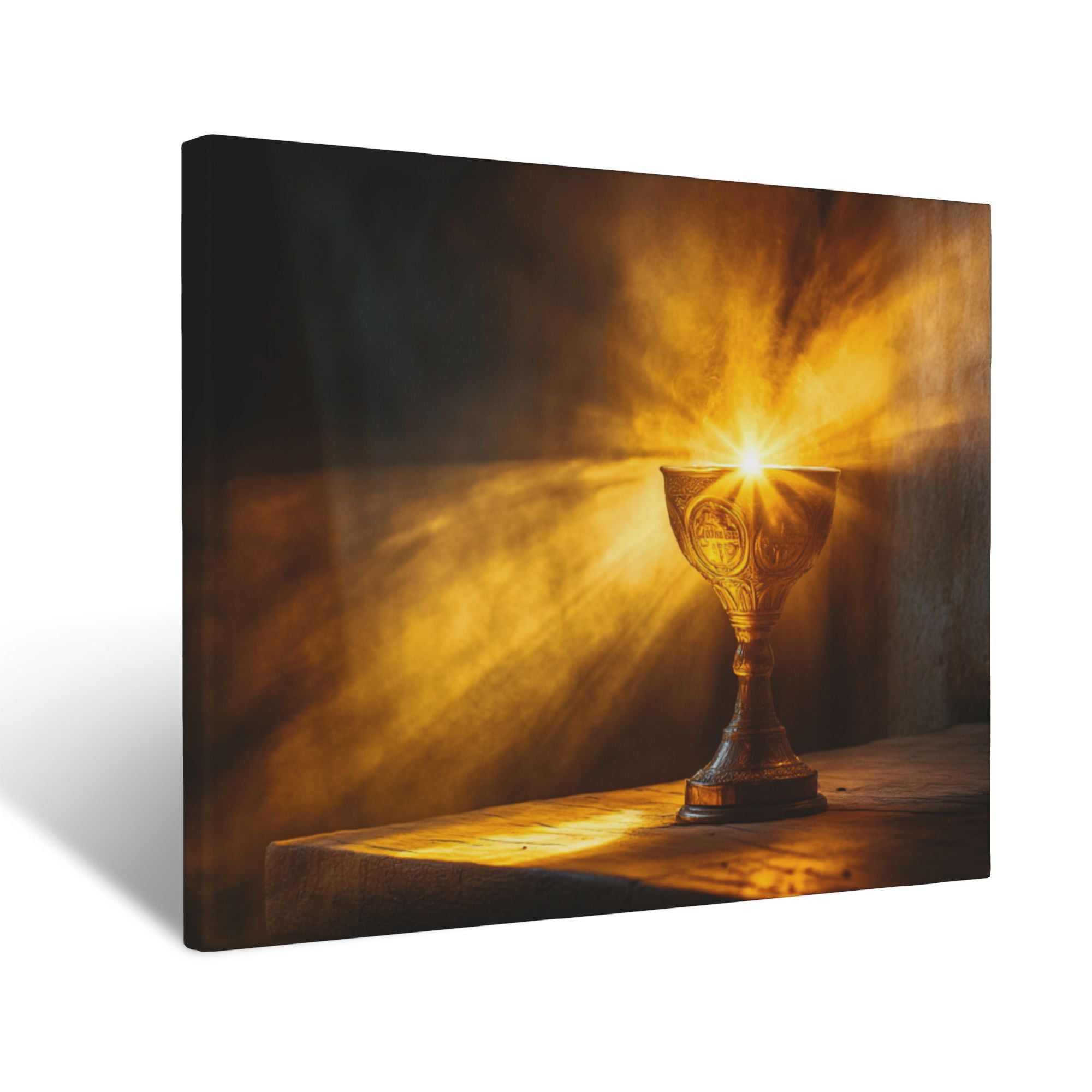 CozyNet Holy Light Shining On A Glowing Chalice, Symbolizing The ...
