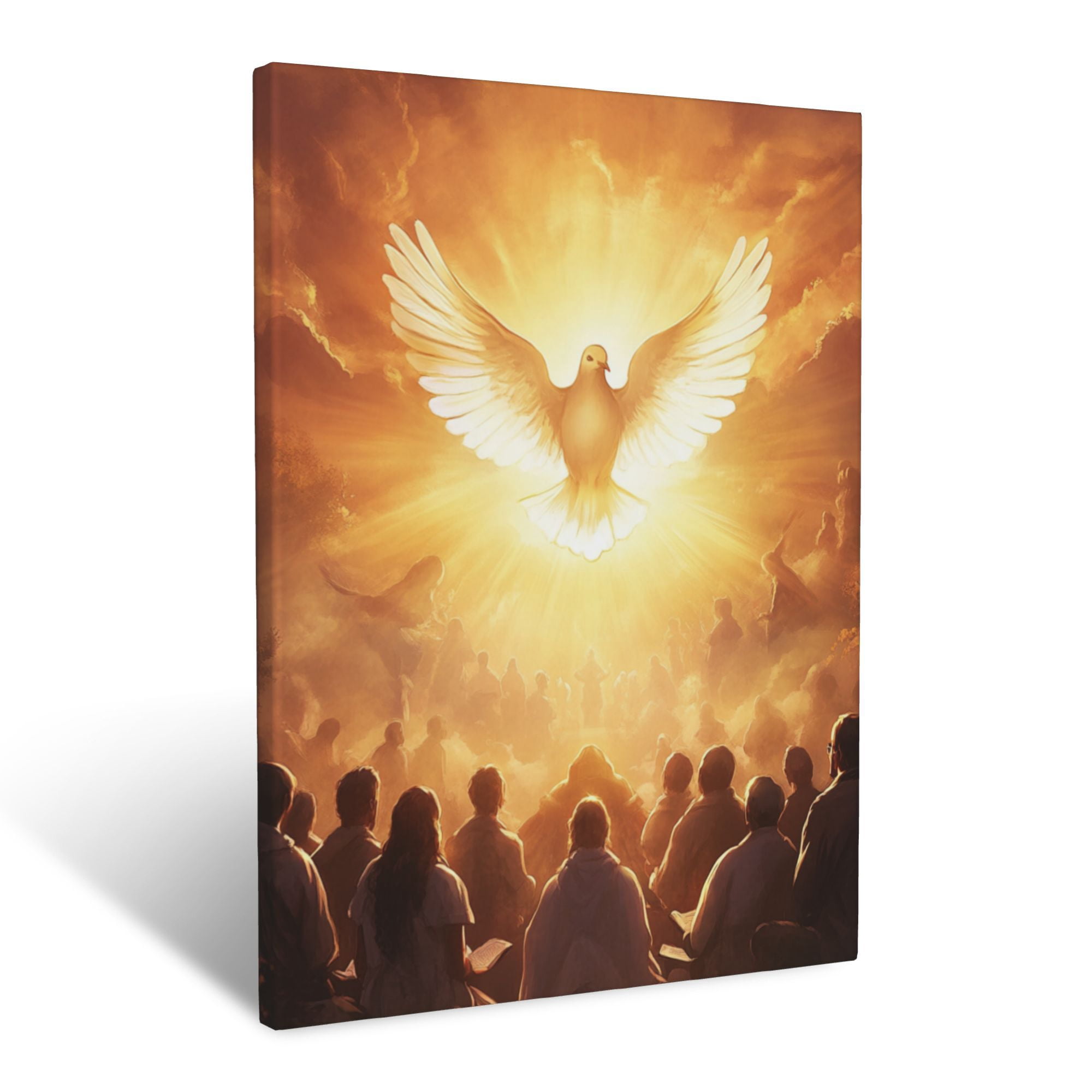 CozyNet The Holy Spirit As A Glowing Dove Descending Over A Group In ...