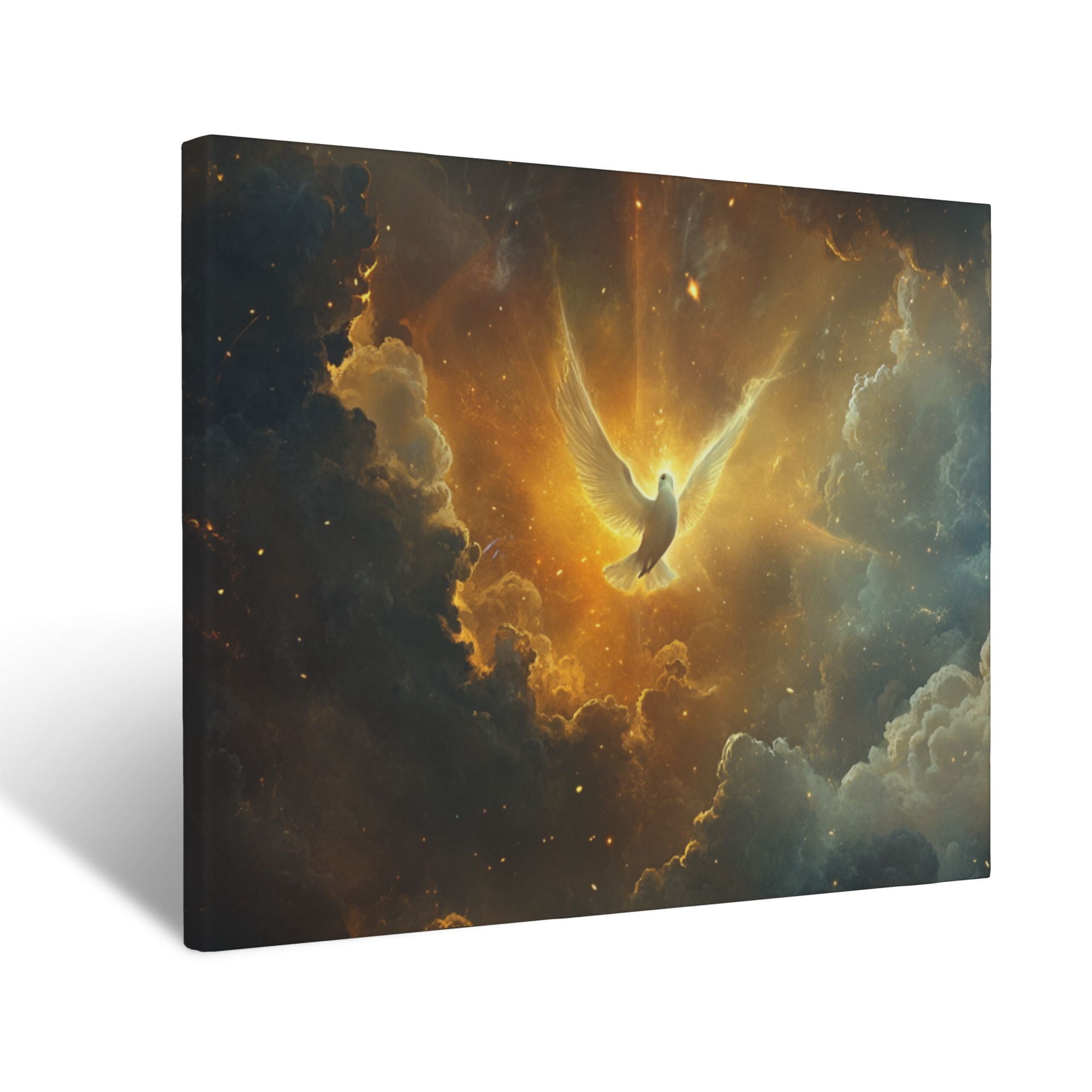 CozyNet Holy Spirit Glowing In The Form Of A Dove, Descending Amidst ...