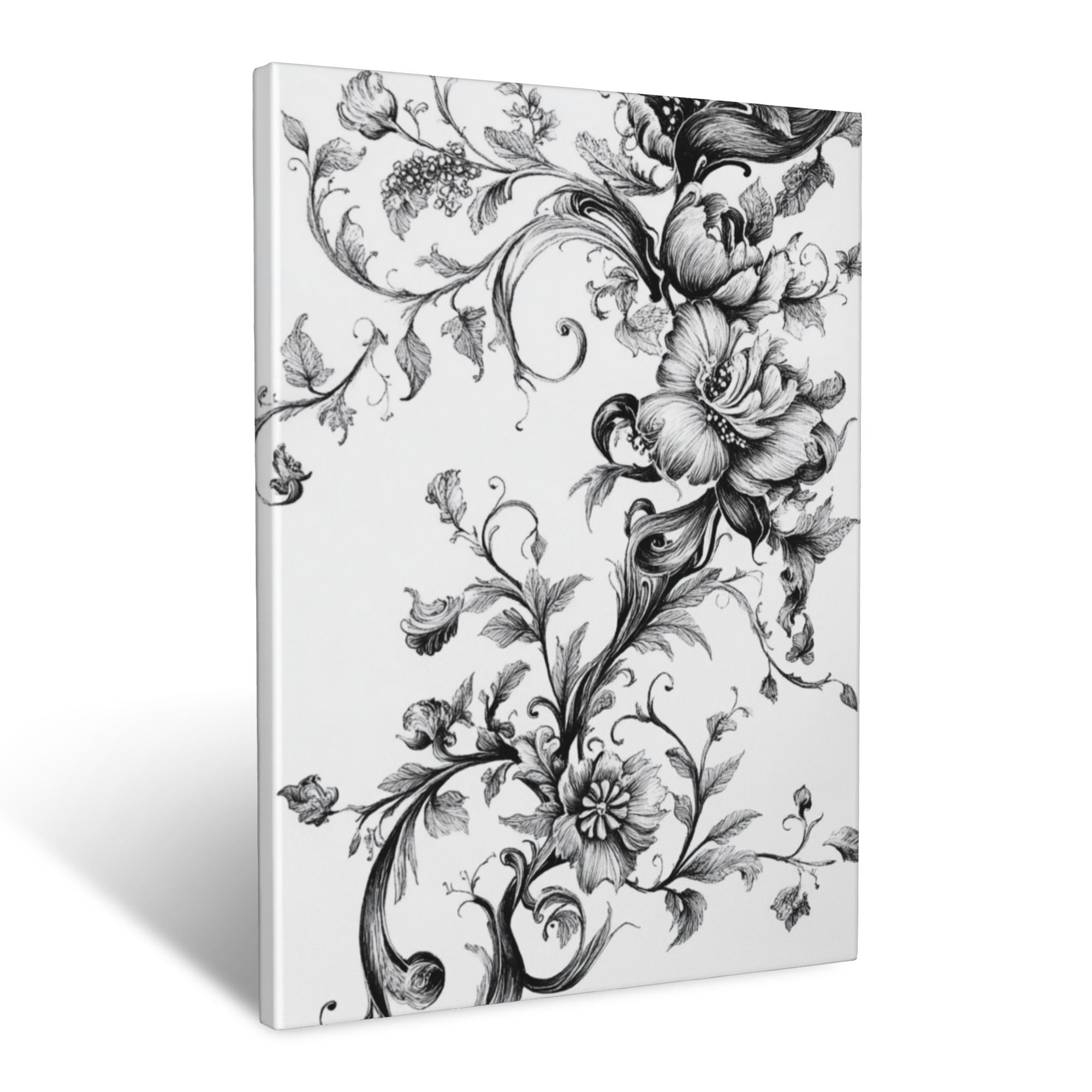 CozyNet Intricate Pen Drawing Of Interwoven Vines, Tendrils & Floral ...