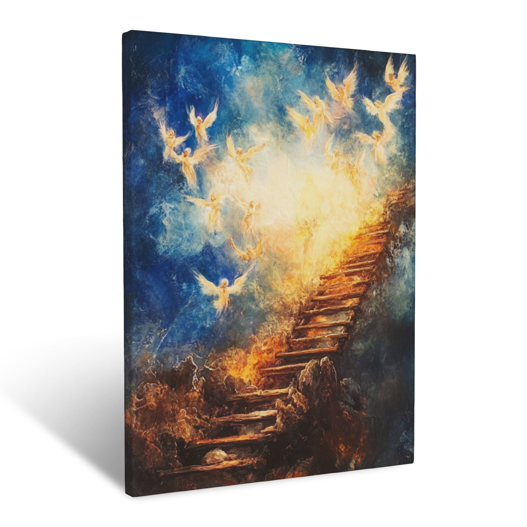 CozyNet Jacob Ladder Reaching The Heavens Glowing Angels Ascending ...