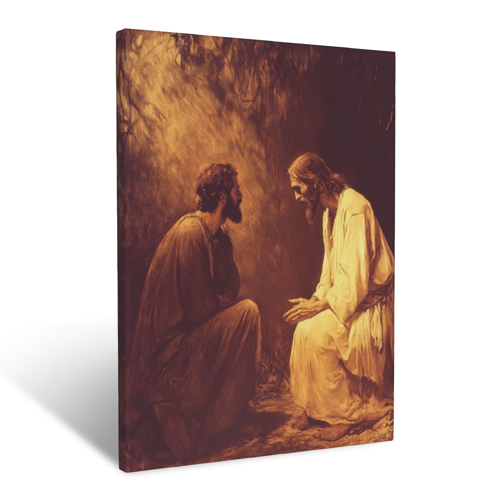 CozyNet Jesus And A Leper In Prayer A Sacred Moment Glowing With ...