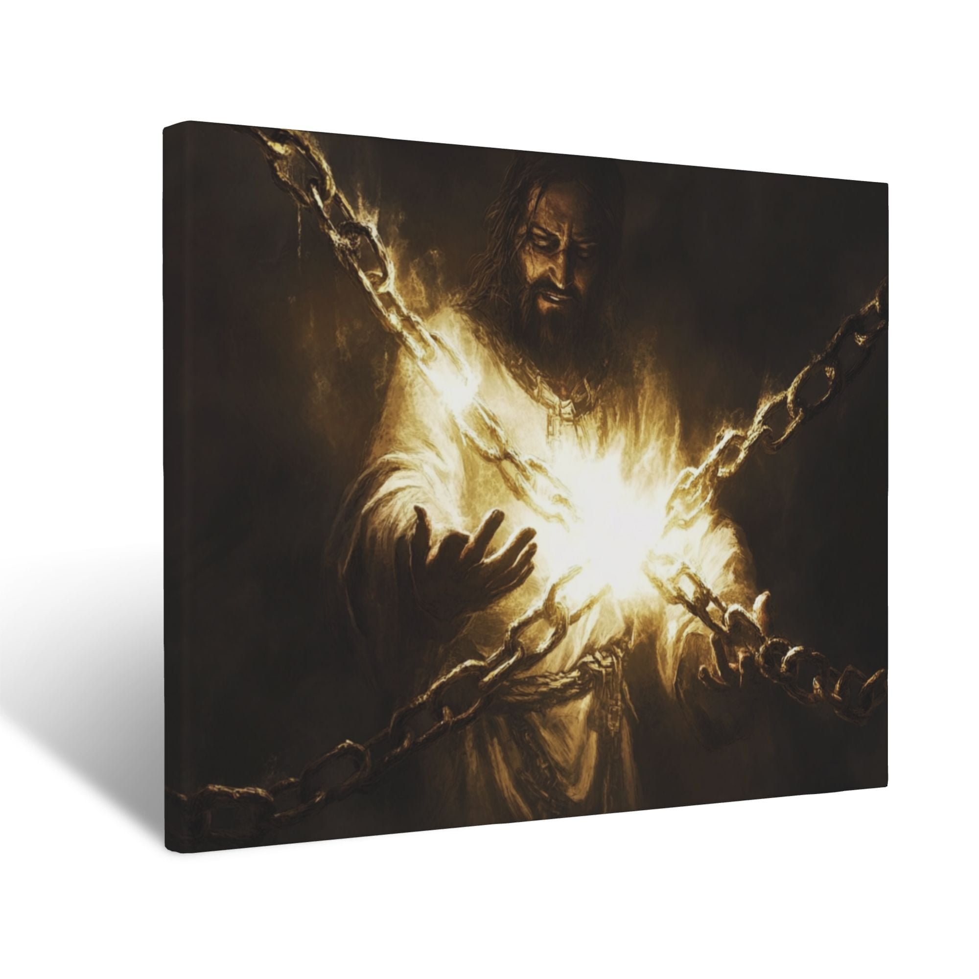 CozyNet Jesus Breaking Chains Of Sin, With Glowing Broken Links ...