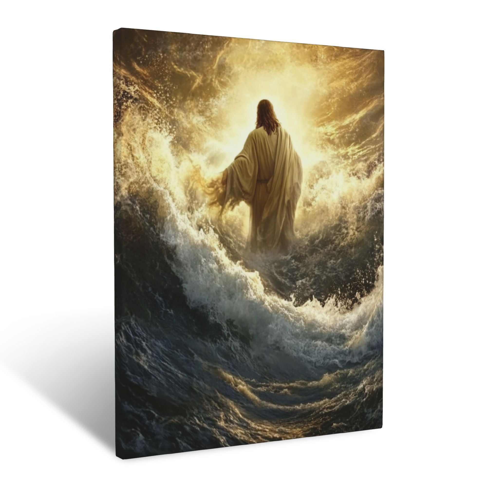 CozyNet Jesus Calming A Glowing Sea Serene Divine Authority & Heavenly ...