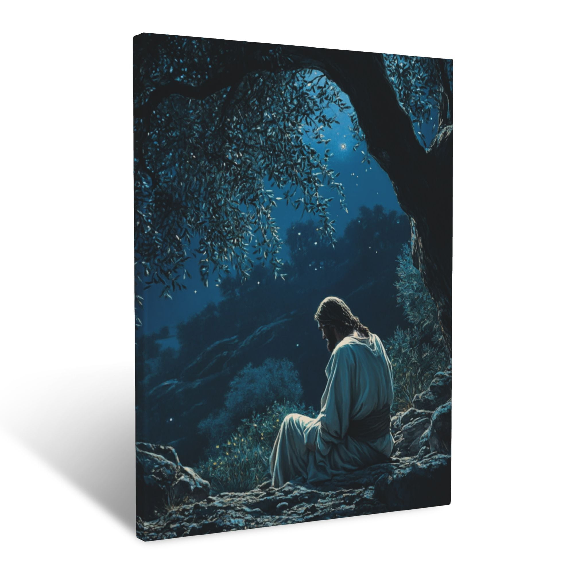 CozyNet Jesus Christ Praying Under The Olive Trees In Gethsemane At ...