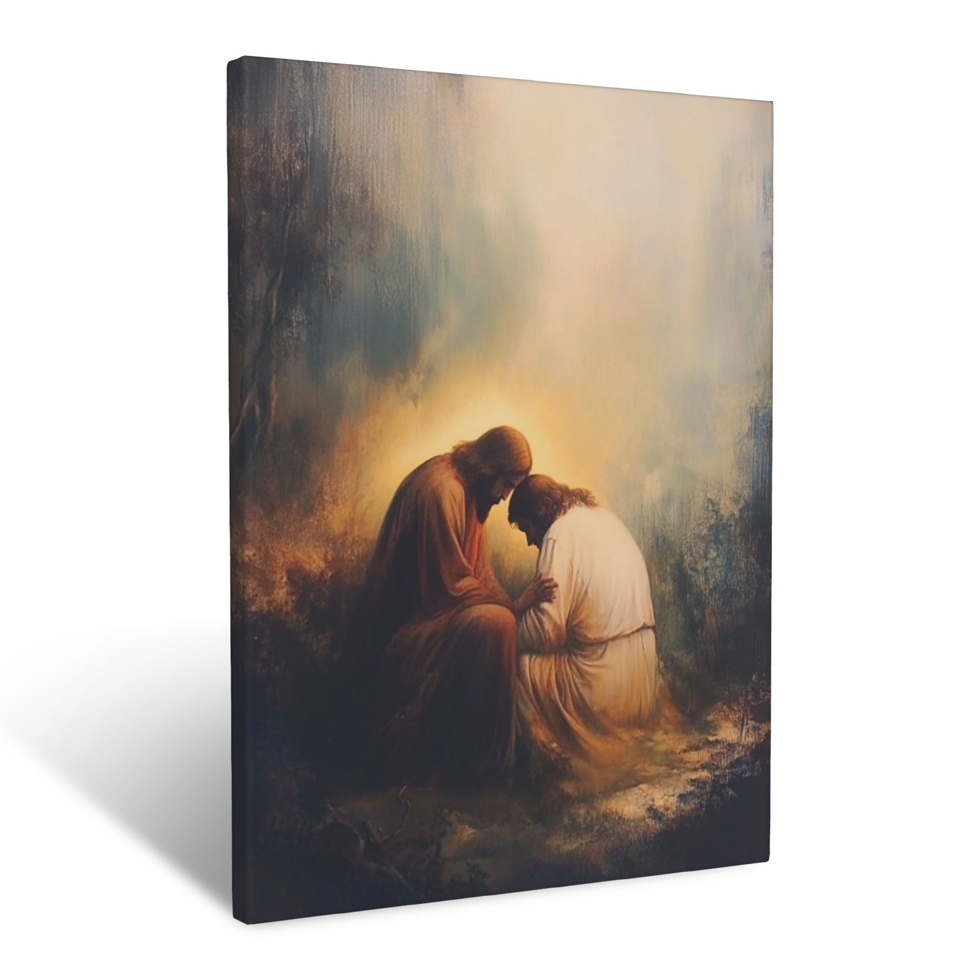 CozyNet Jesus Comforting The Sorrowful Glowing Presence Offering Peace ...