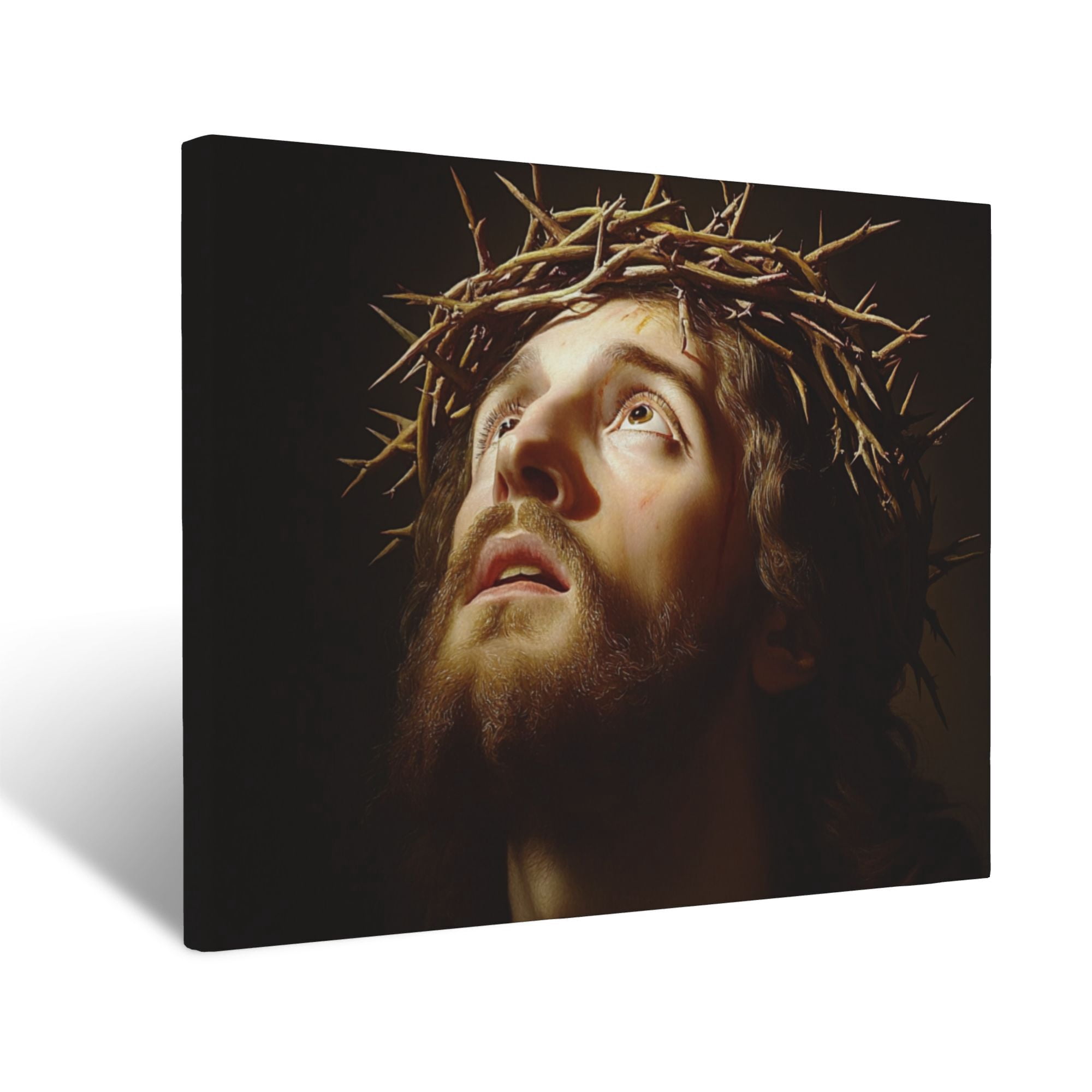 CozyNet Jesus Crowned With Thorns Glowing Image Of Sacrifice ...