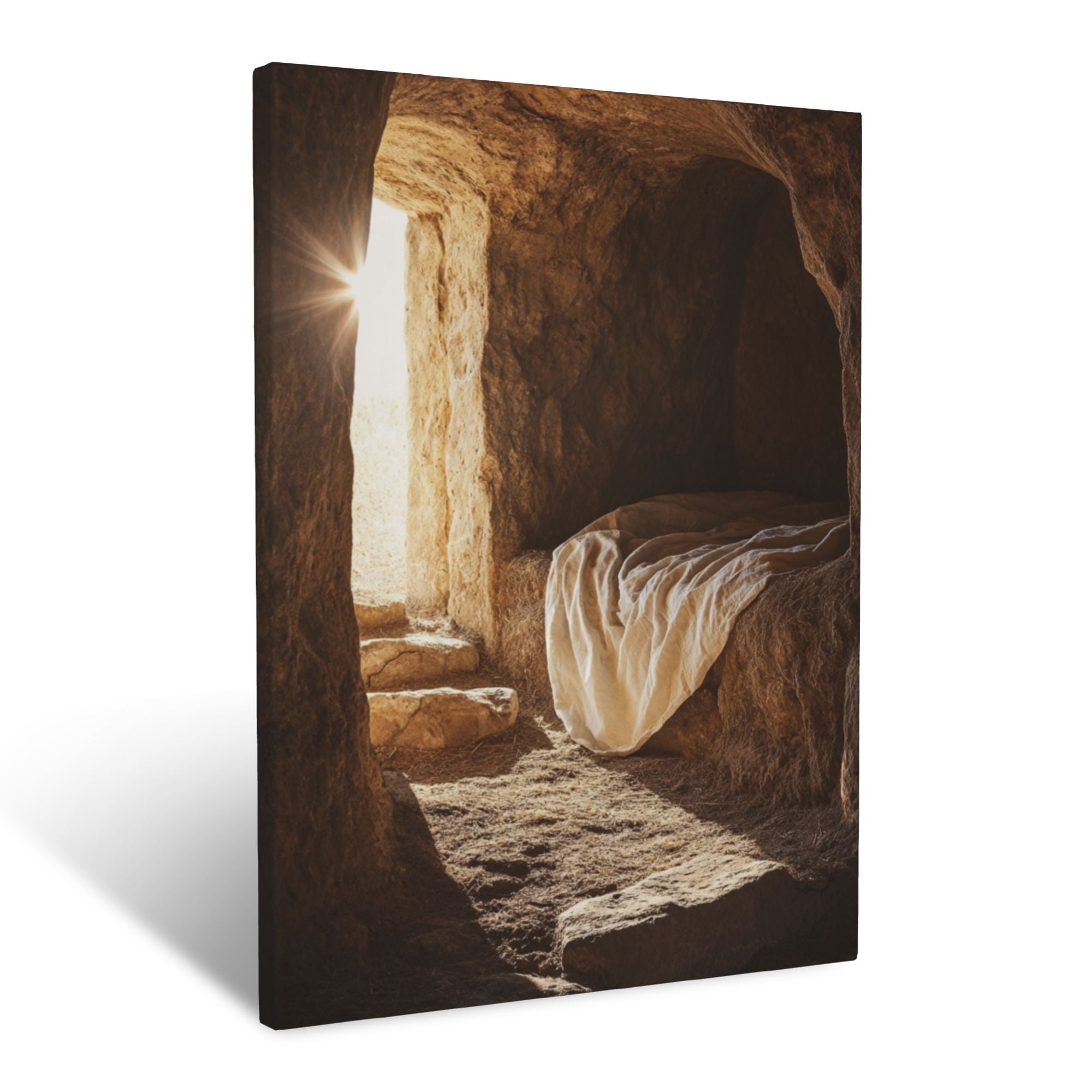 CozyNet Jesus Empty Tomb Stone Rolled Away & Sunlight Streaming Into ...