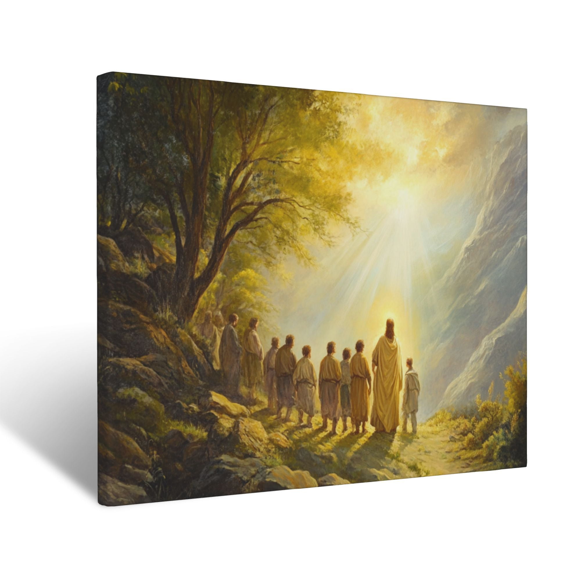 CozyNet Jesus Glowing In A Tranquil Valley, Walking With Disciples ...
