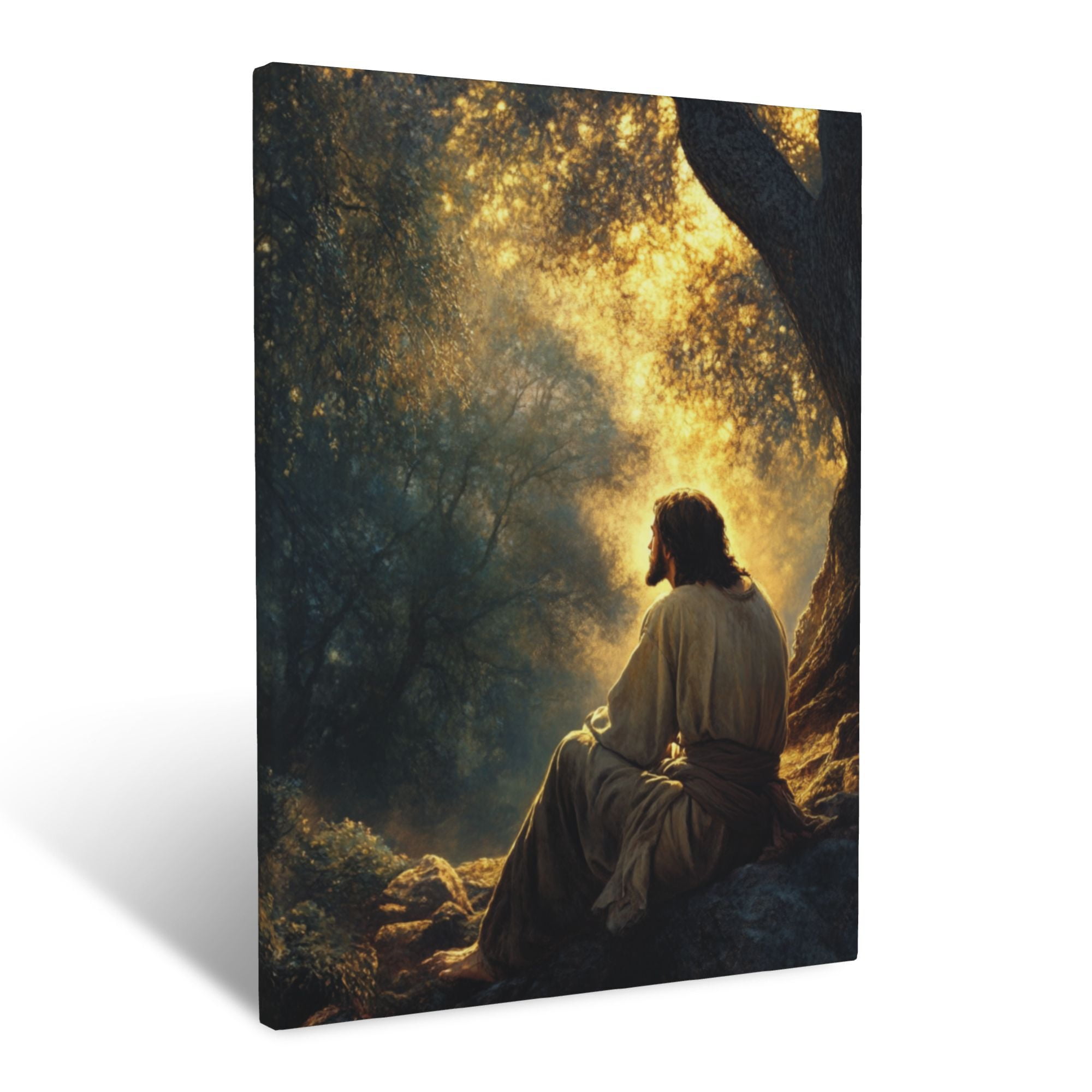 CozyNet Jesus In The Garden Of Gethsemane Praying In Anguish ...