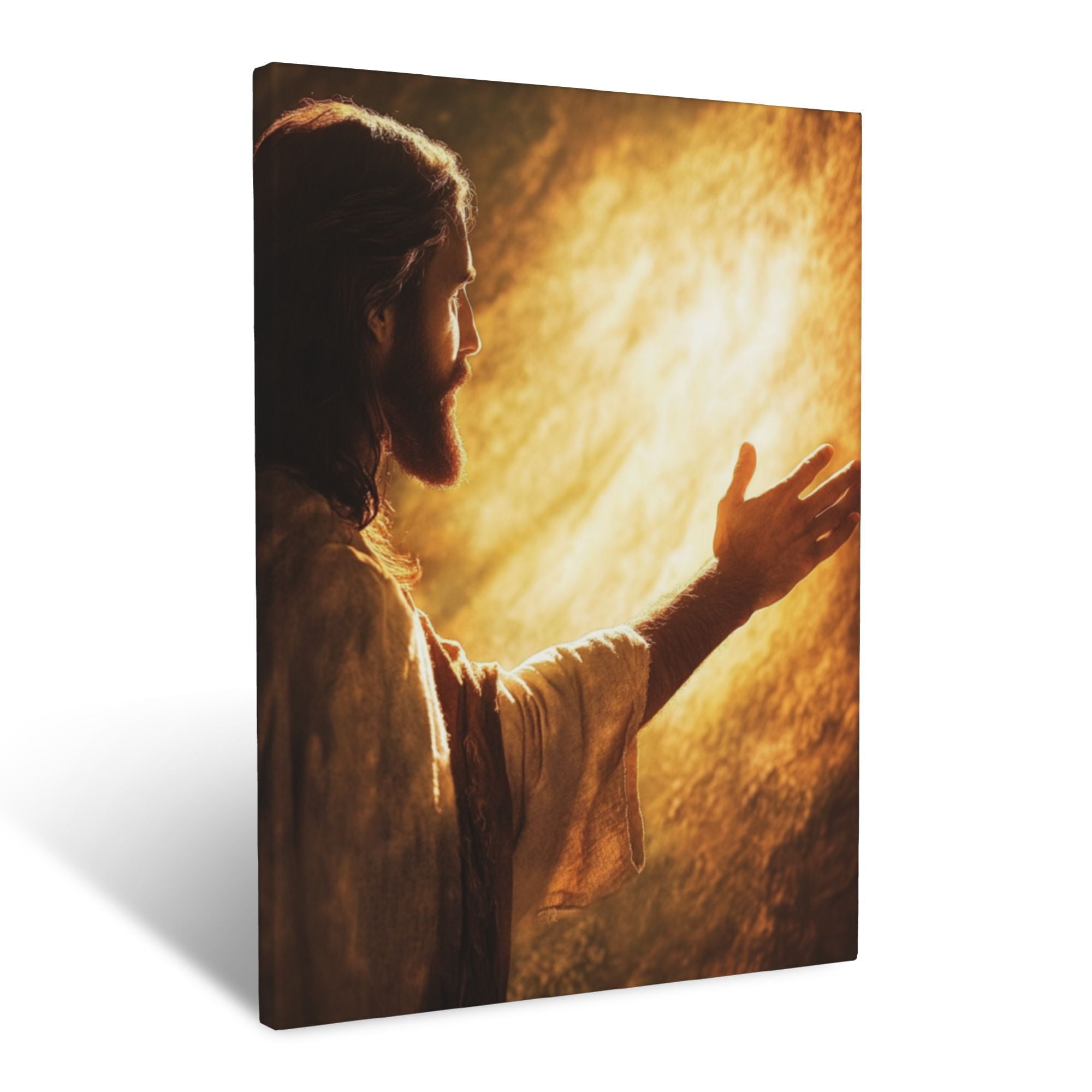 CozyNet Jesus Reaching Out His Hand To A Lost Soul Under A Warm ...