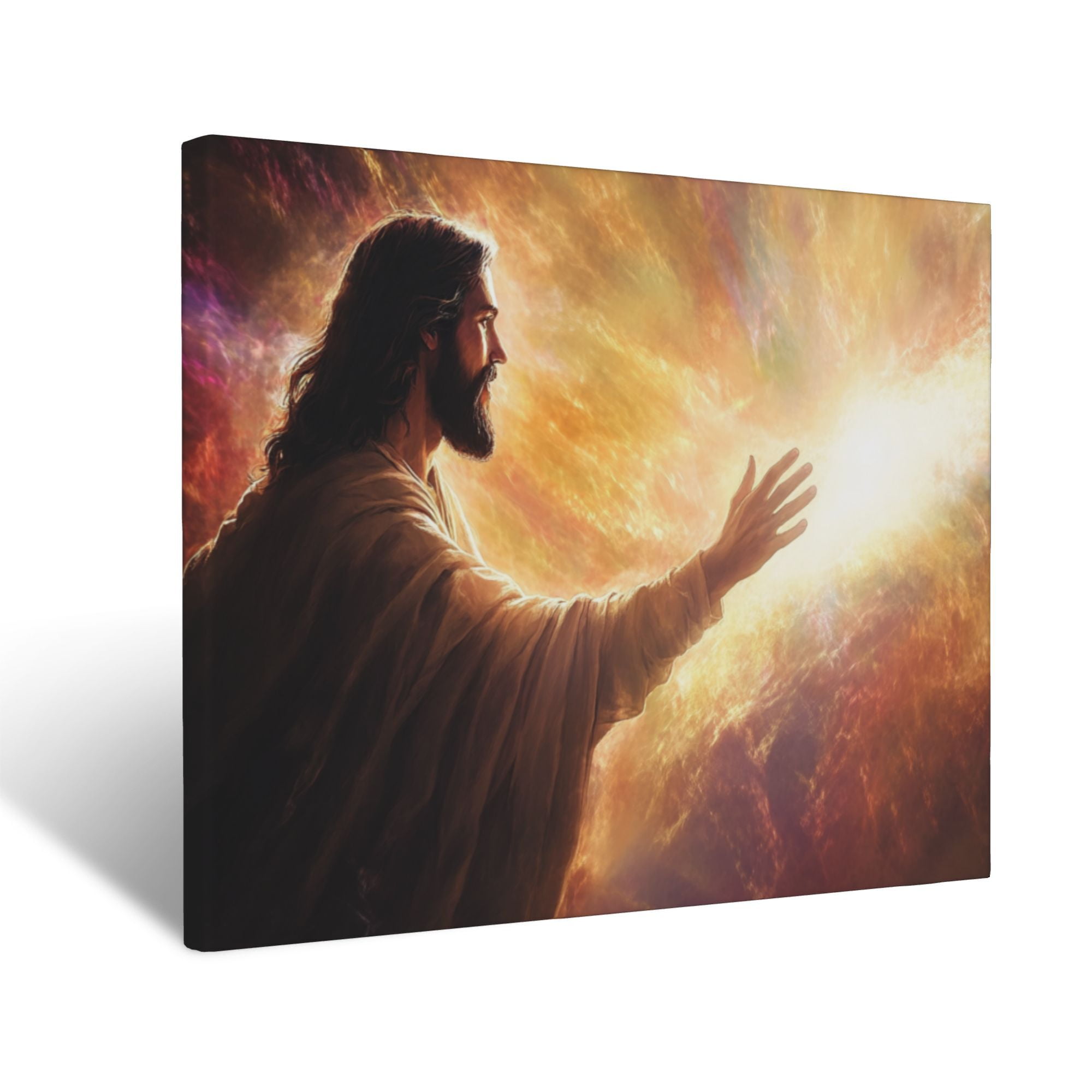 CozyNet Jesus Reaching Out His Hand From A Radiant Throne, Inviting All ...