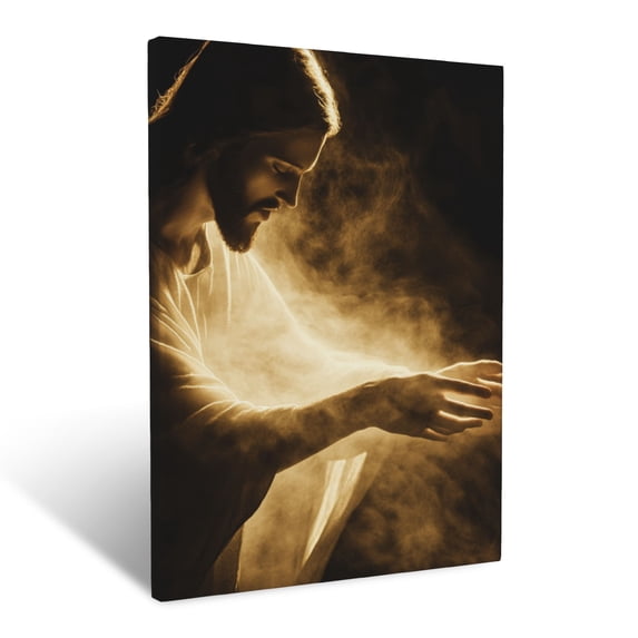 CozyNet Jesus Reaching Out To A Believer Glowing With Love & Compassion ...