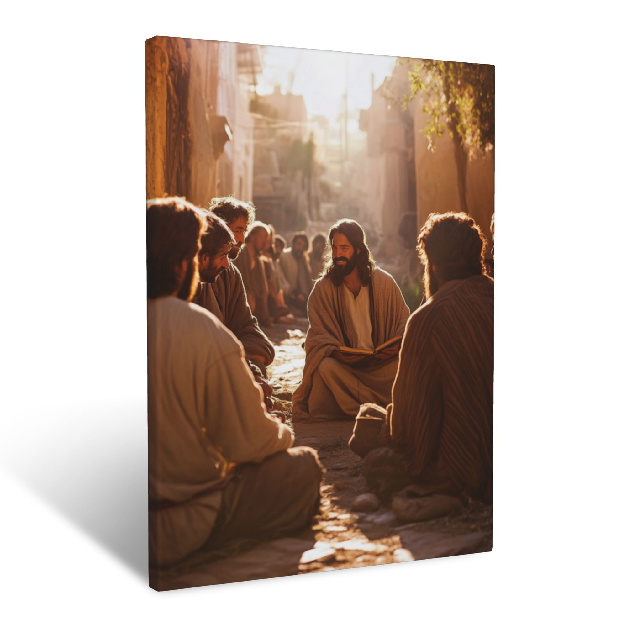 CozyNet Jesus Seated With His Disciples Teaching The Word Under Radiant ...