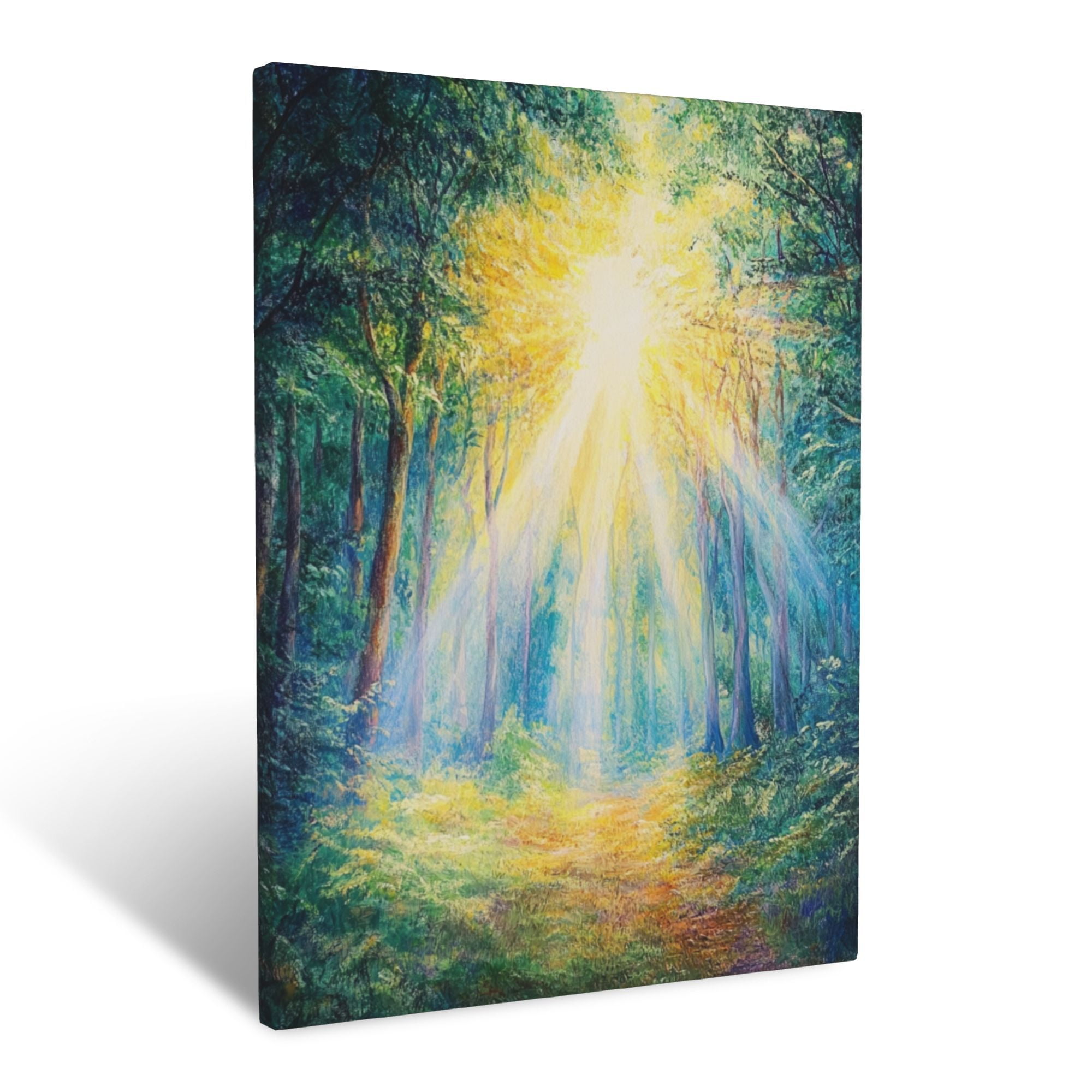 CozyNet Light Shining Through Trees A Peaceful Forest Scene Symbolizing ...