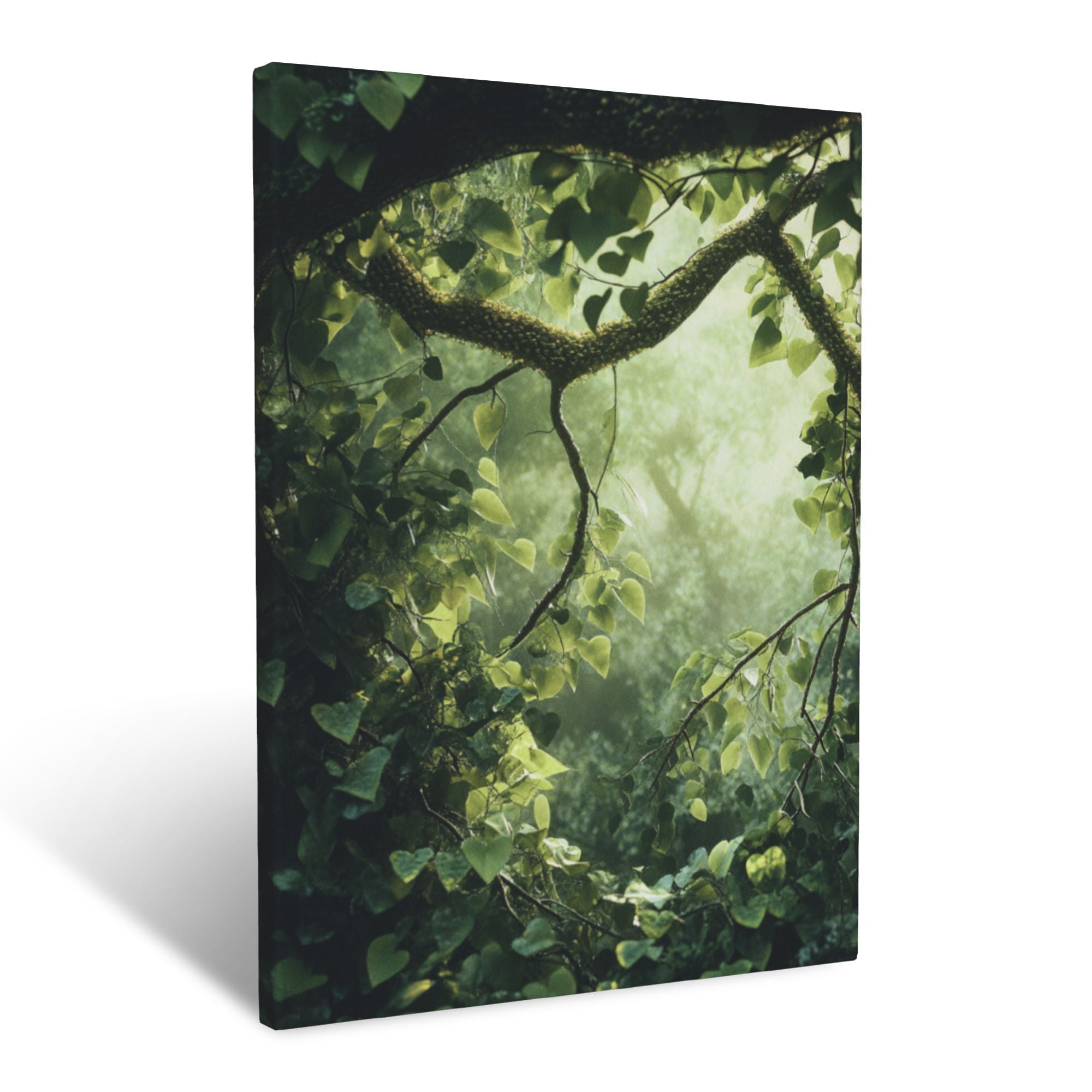 CozyNet Lush Green Canopy Of Ivy And Moss Covered Branches In Soft ...