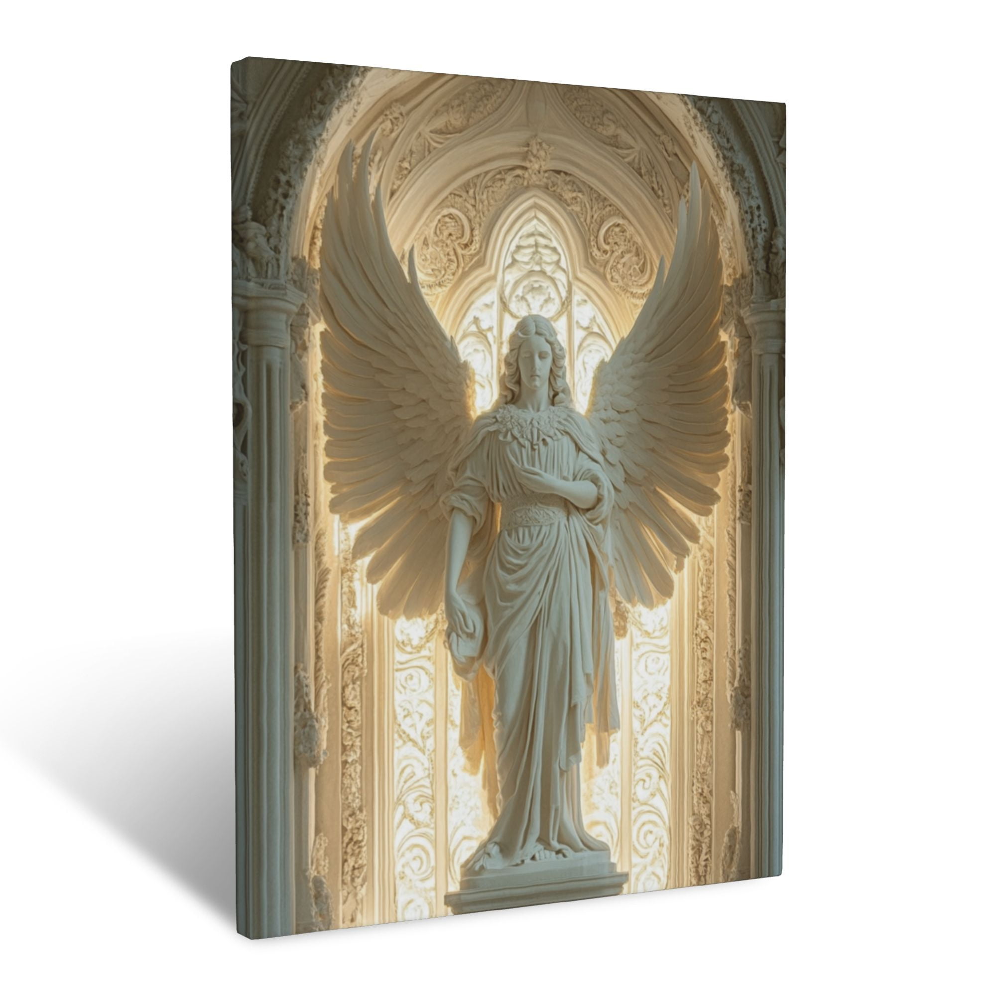 CozyNet A Majestic Angel Standing Guard At The Gates Of Heaven ...