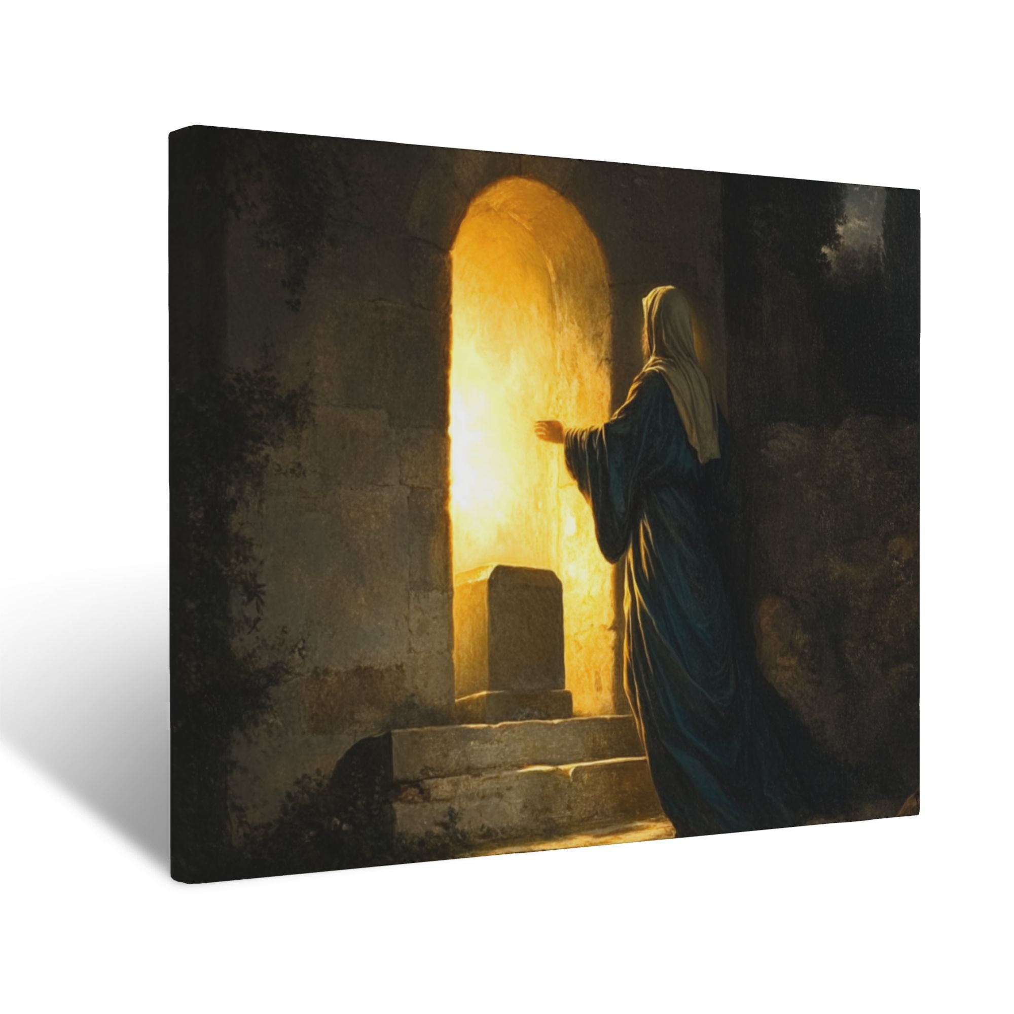 CozyNet Mary Magdalene At The Tomb, Glowing Light Emanating From An ...