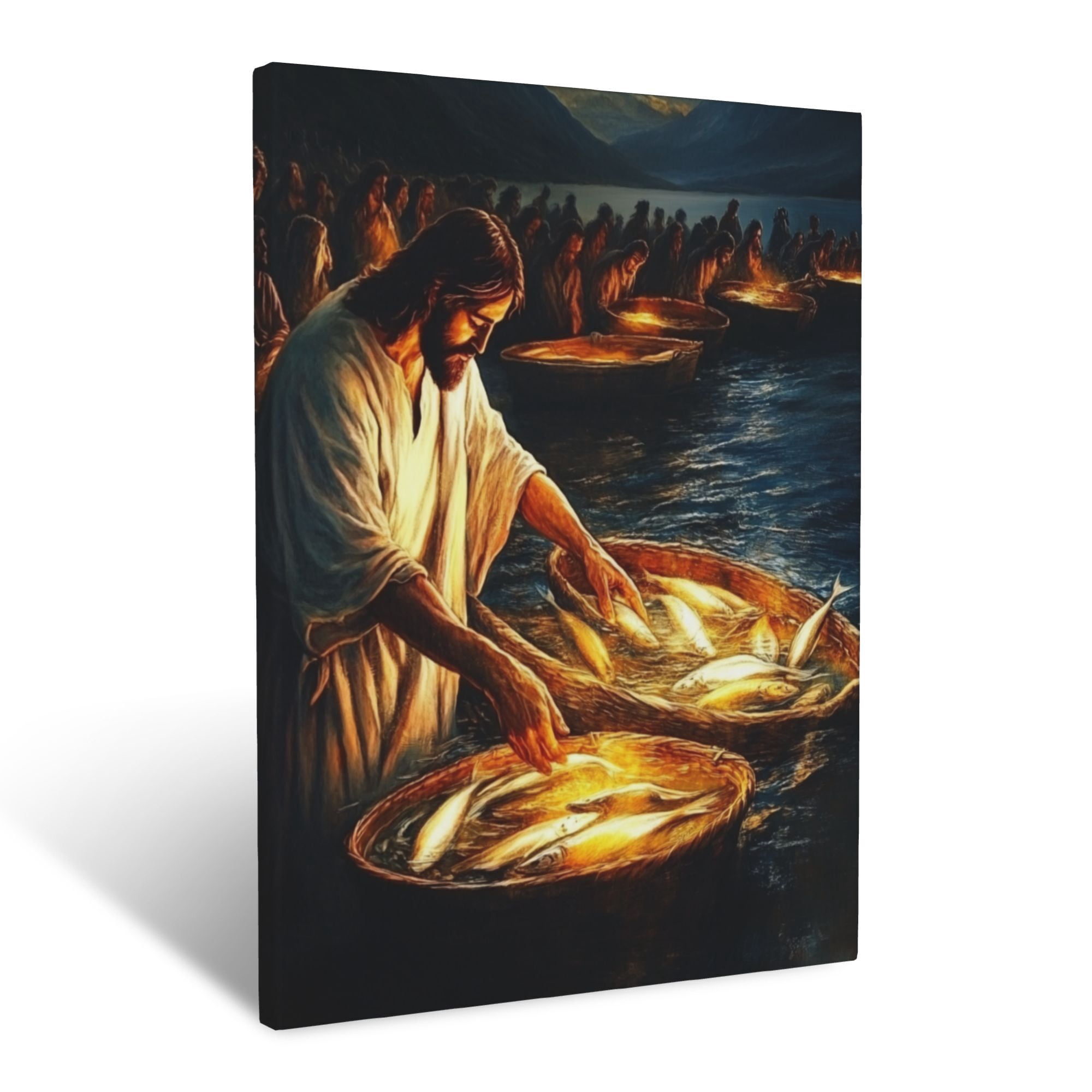 CozyNet The Miracle Of Jesus Feeding Five Thousand With Glowing Loaves ...