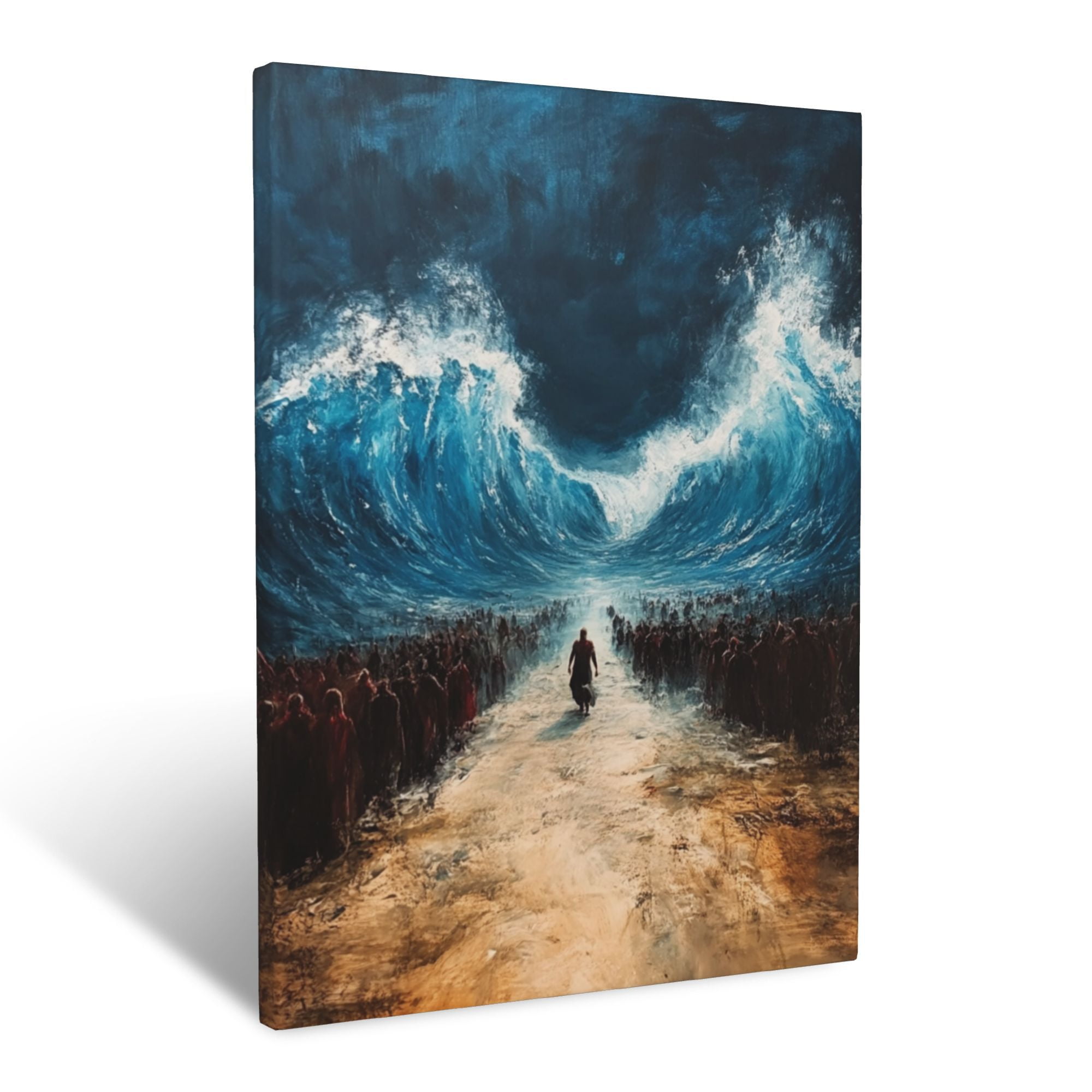 CozyNet Moses Parting The Red Sea Dramatic Waves Rising & Israelites ...